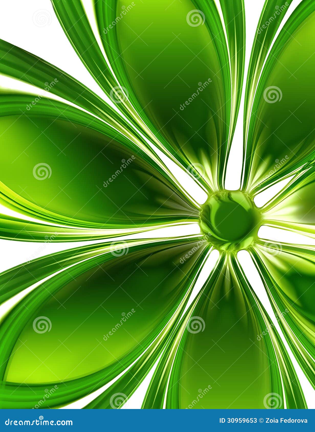 Green flower stock illustration. Illustration of abstract - 30959653
