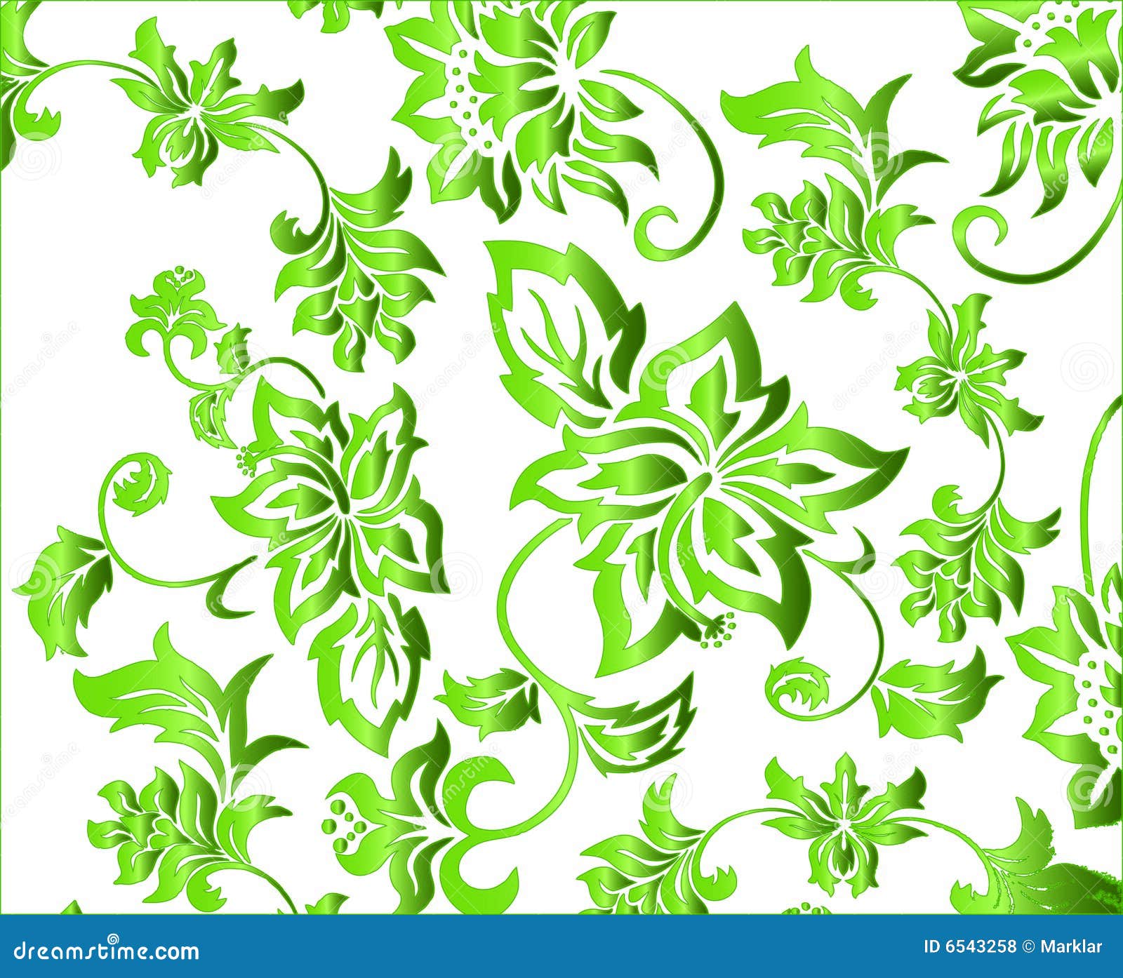 Green Flower Background Pattern Stock Vector - Illustration of ...