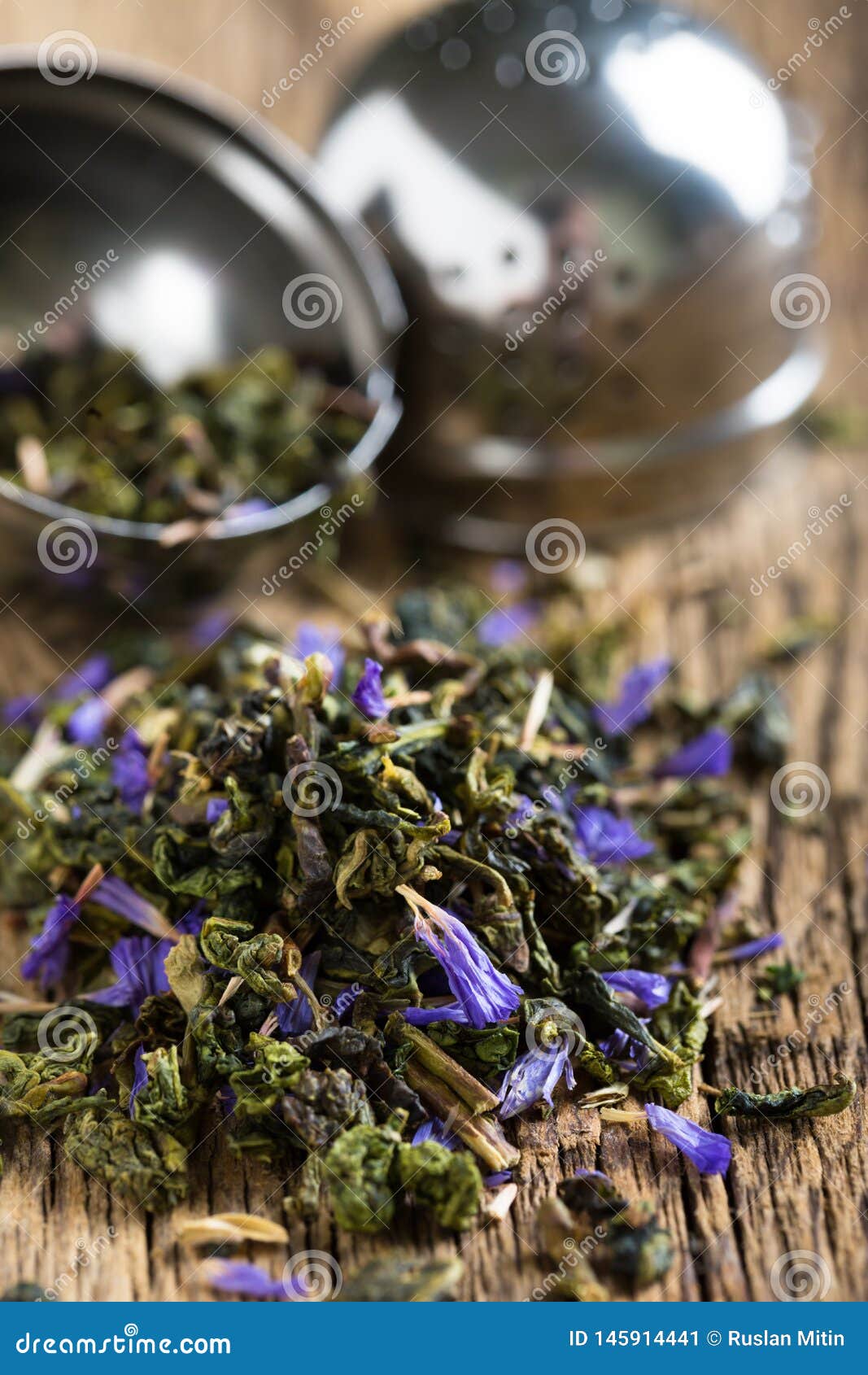 Green Flower Tea, Dried Leaves Stock Image - Image of green, flower ...