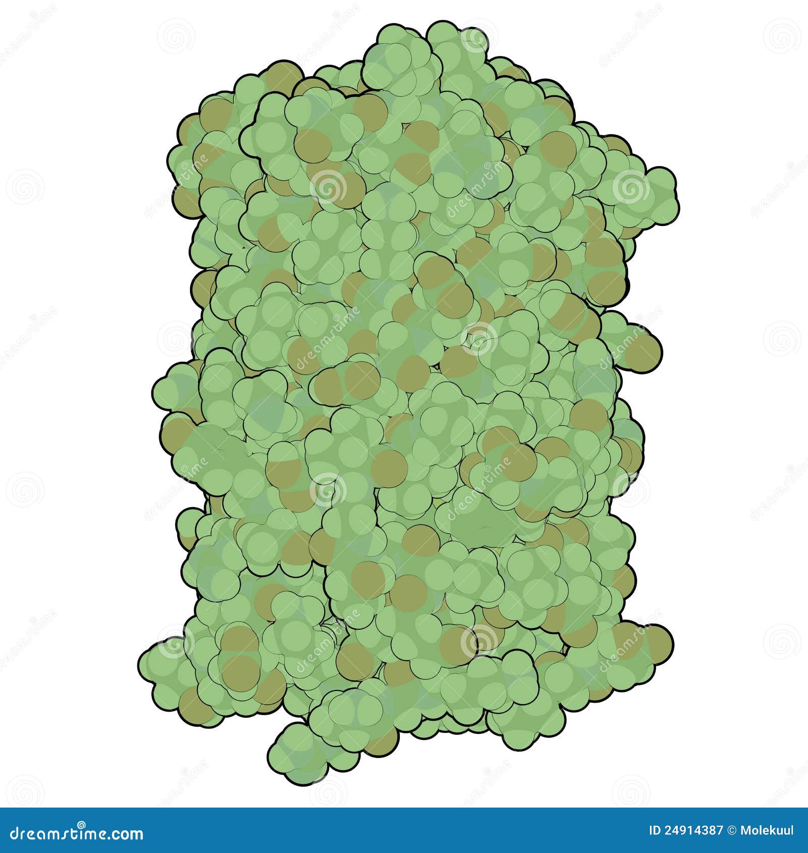 Green fluorescent protein stock illustration. Illustration of ...