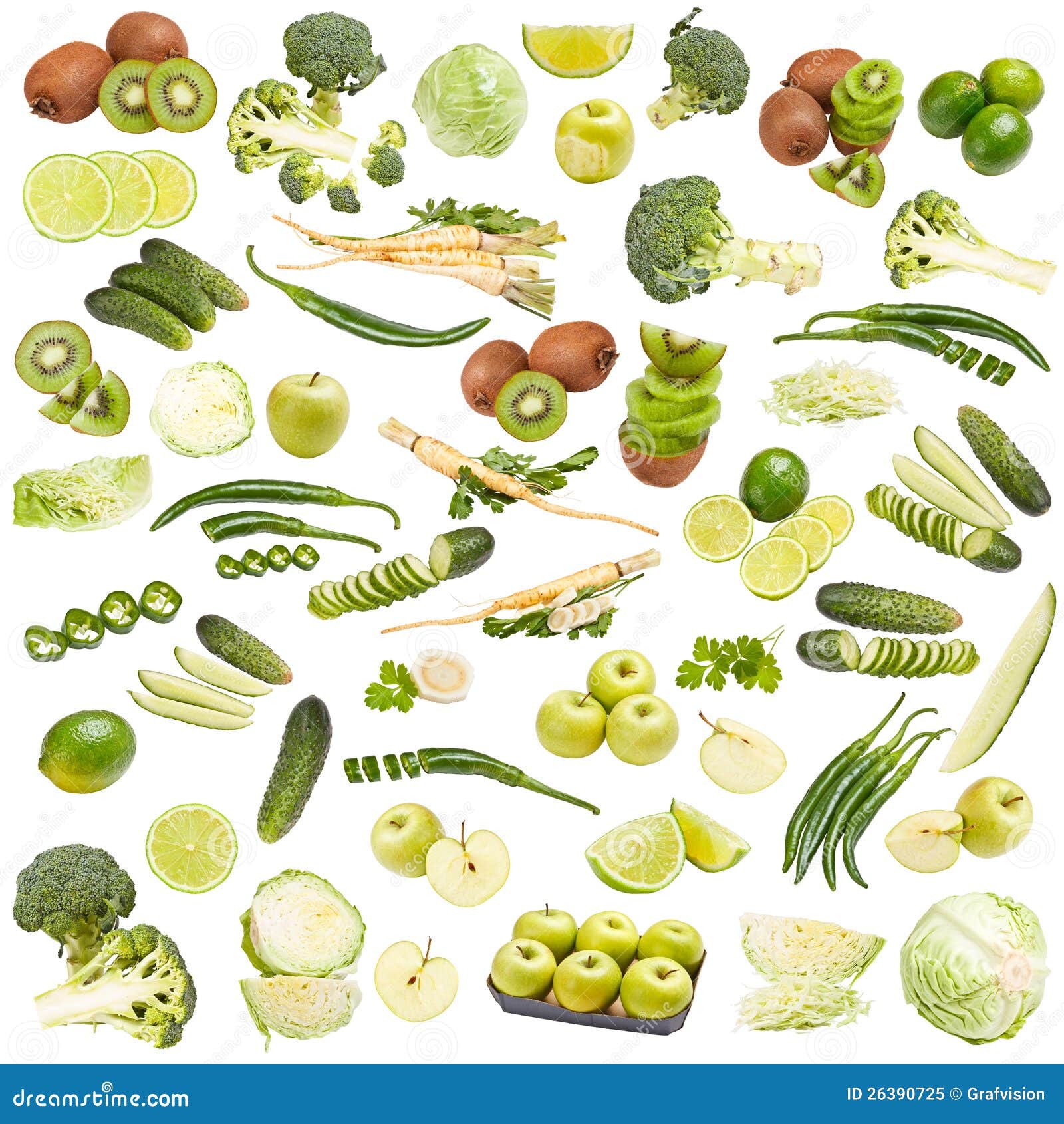 Green food collection stock image. Image of nutrition - 26390725