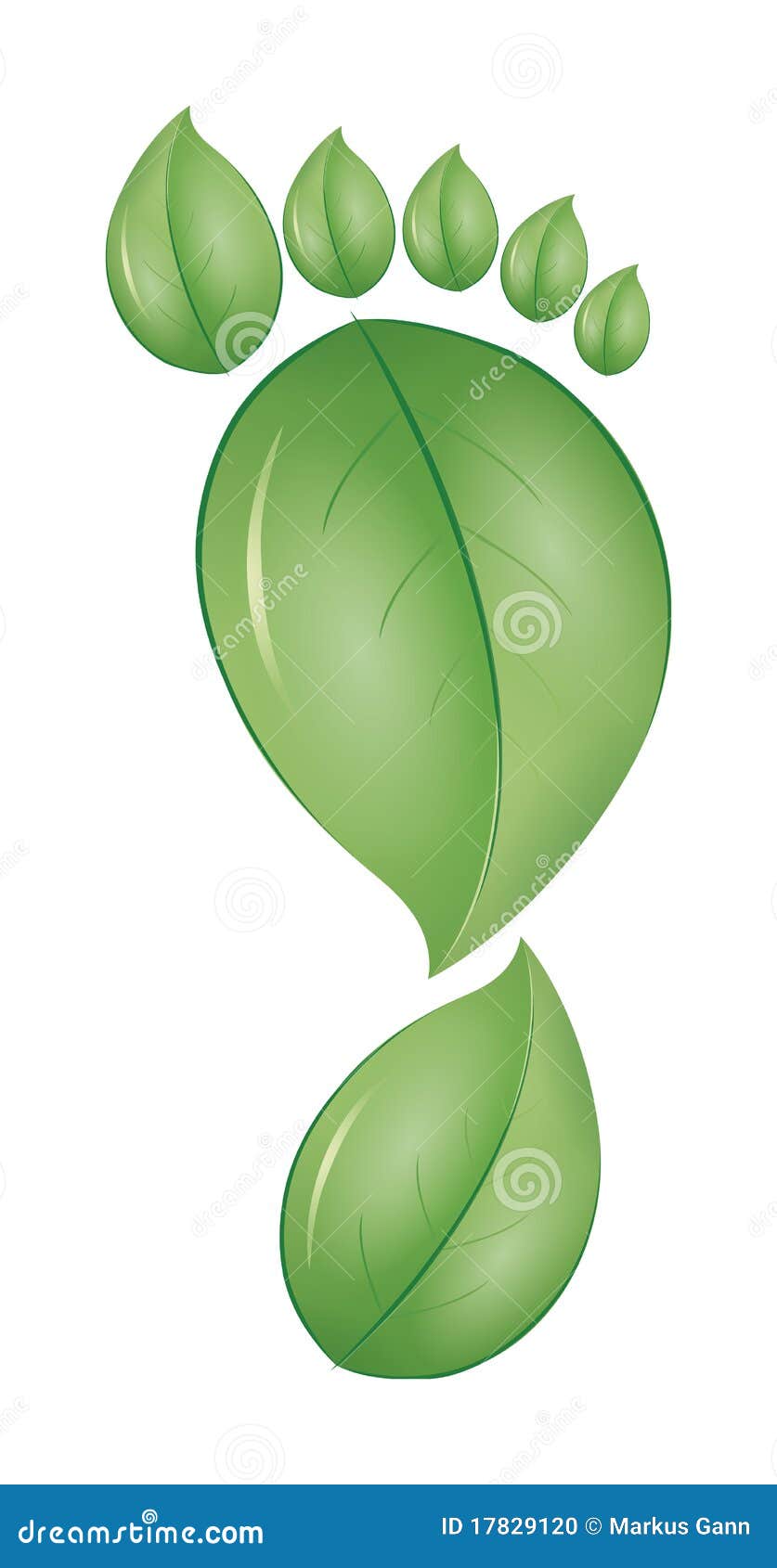 Green foot stock illustration. Illustration of environmental - 17829120