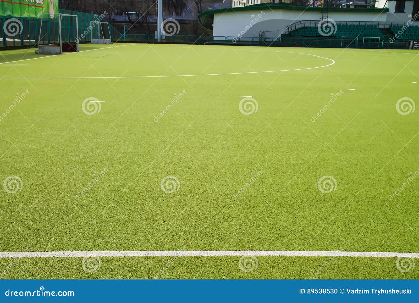 Green football field stock photo. Image of flora, focus - 89538530