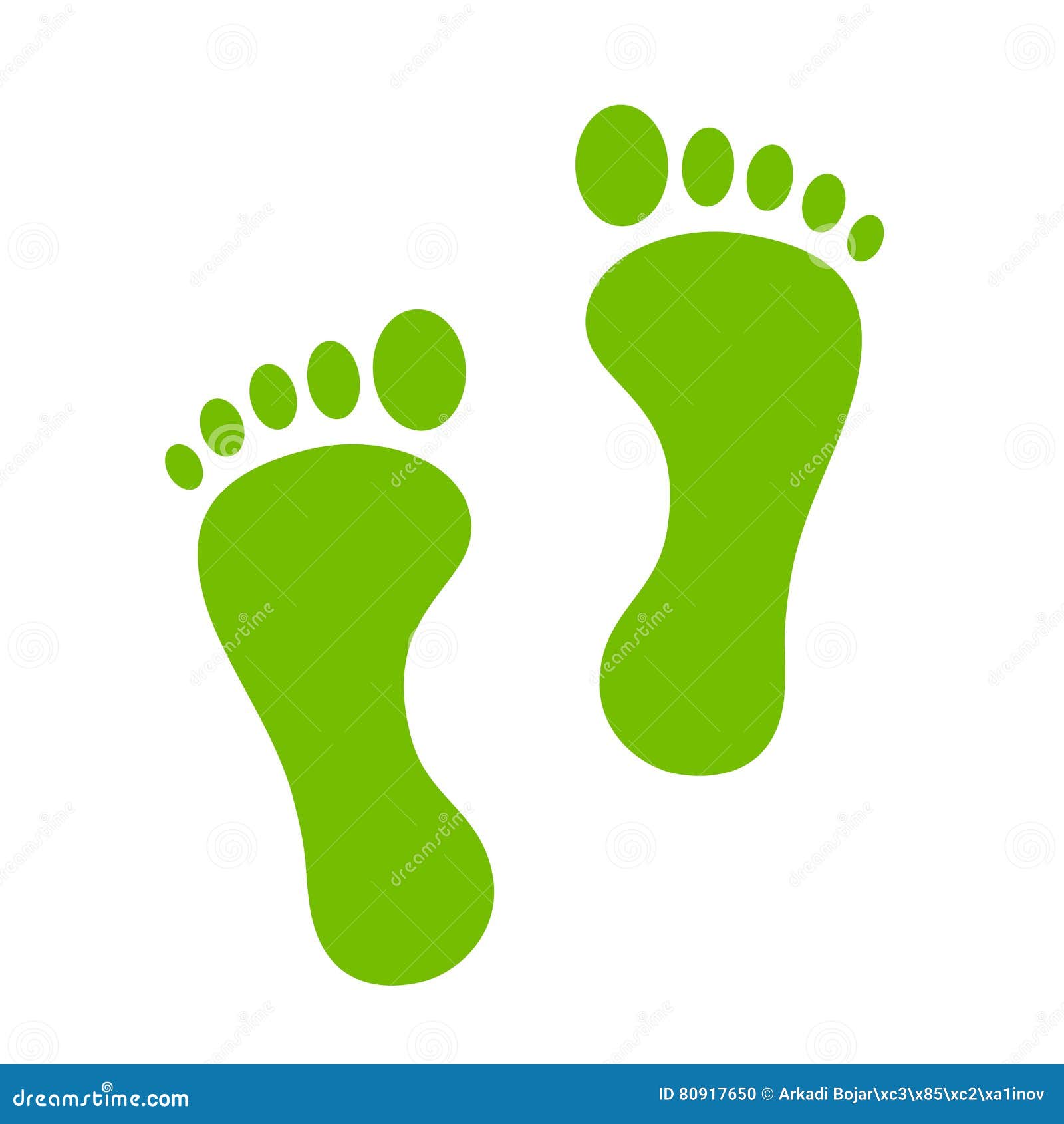Green Footprint Ecological Footprint Symbol Logo Vector Illustration ...