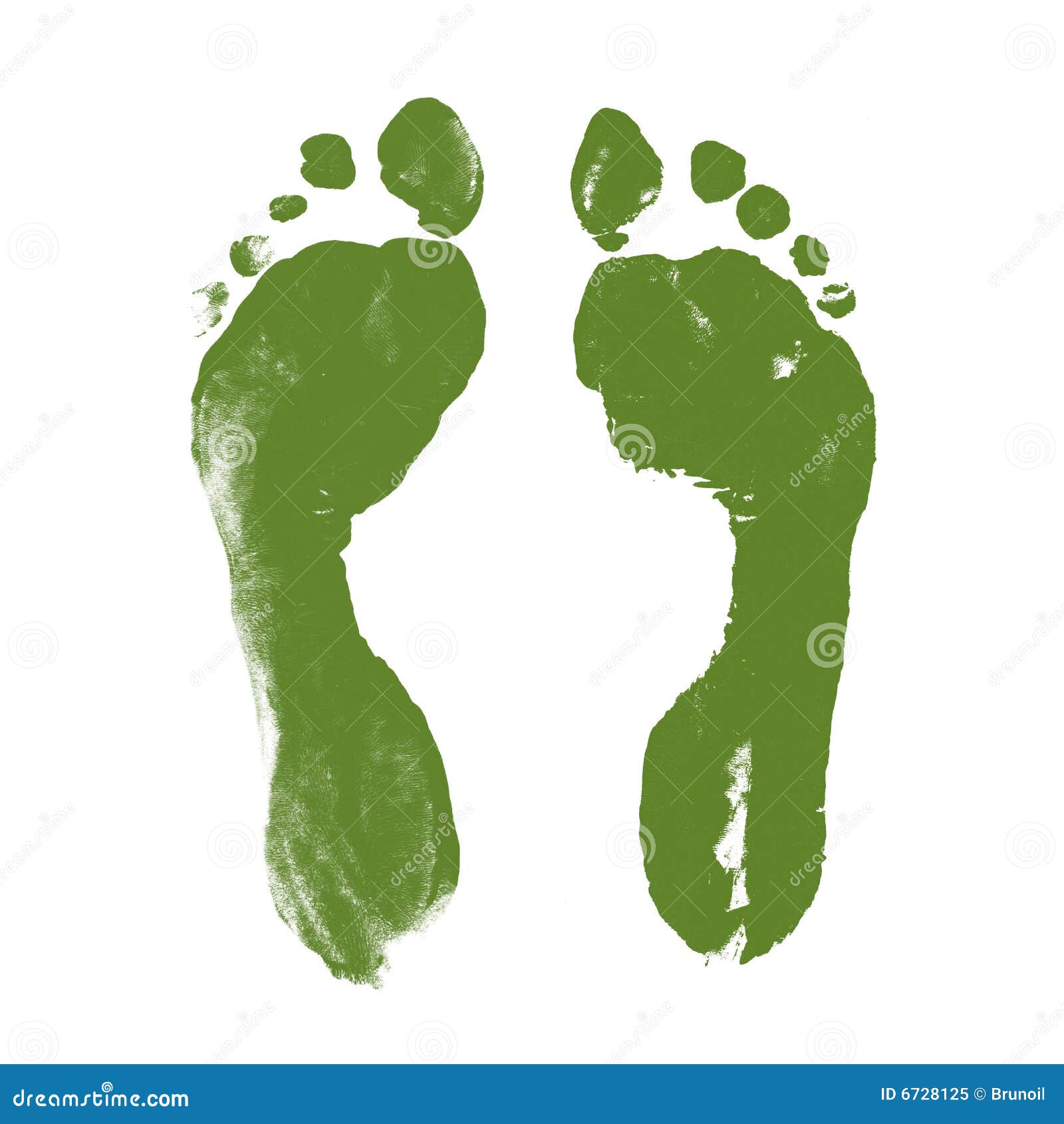 Green Footprints stock illustration. Illustration of feet - 6728125