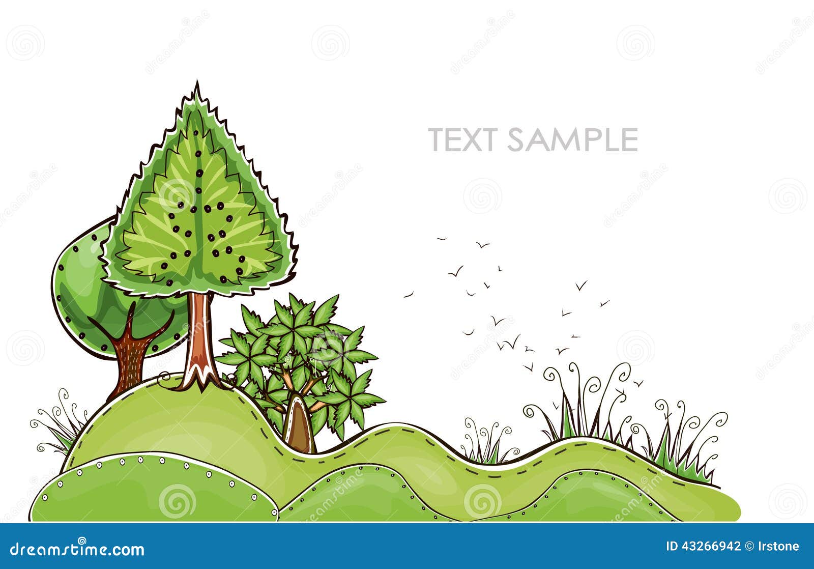 Green Forest Background, Happy World Collection Stock Vector ...