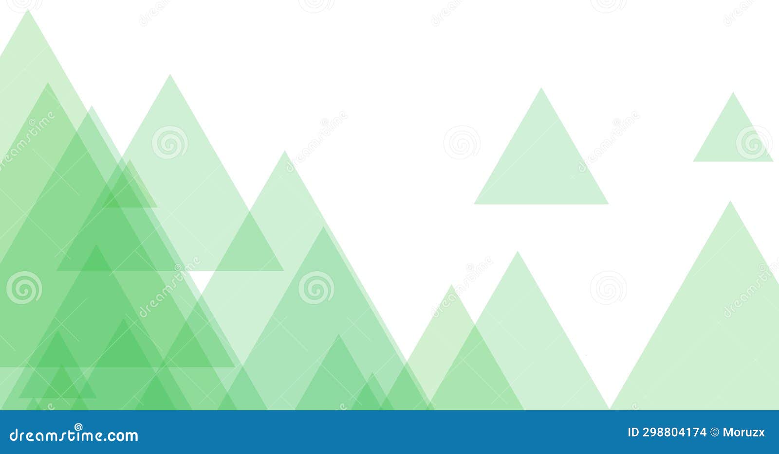 Forest Made by Green Triangles, Abstract Background Stock Illustration ...