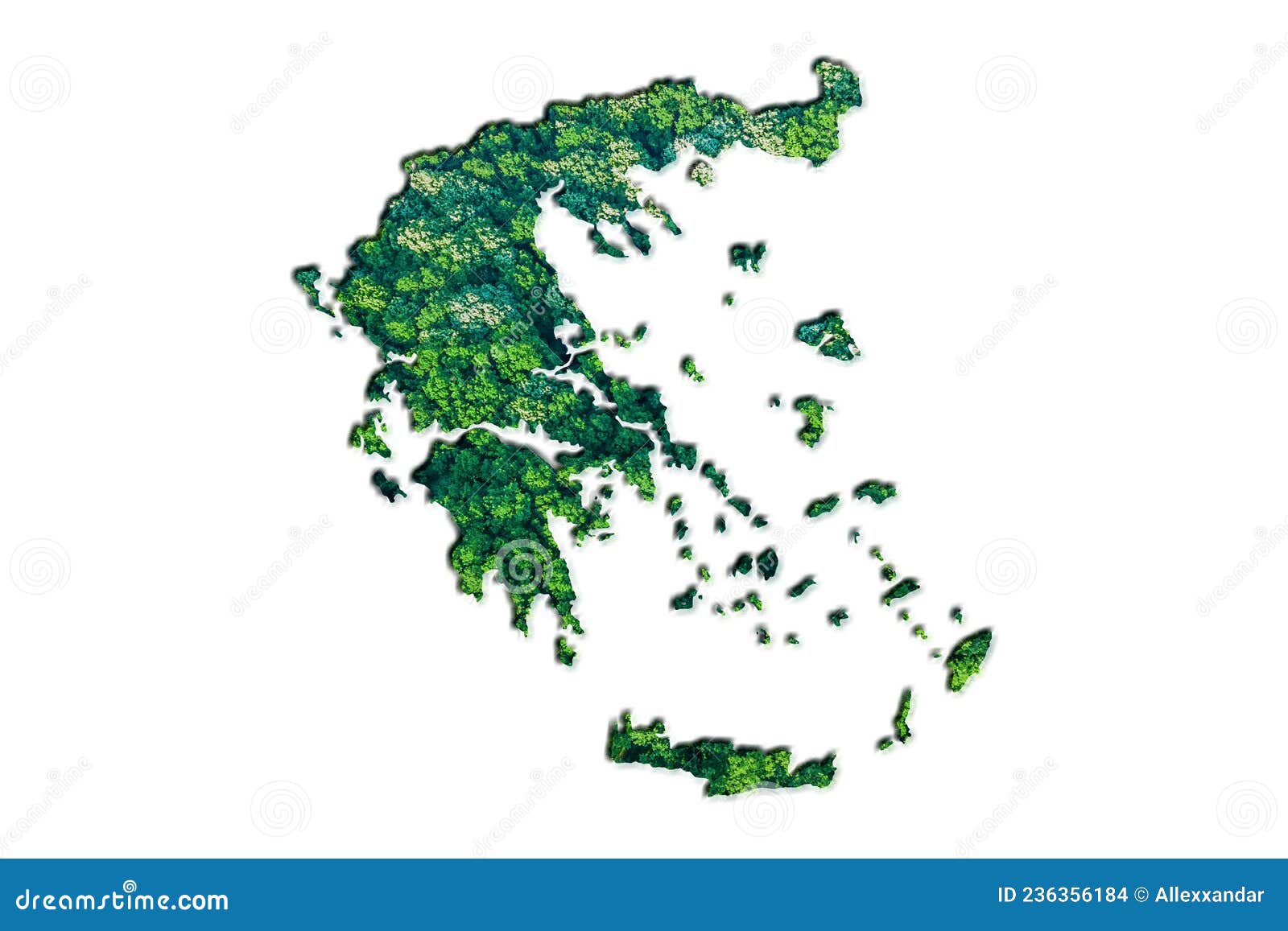 Green Forest Map of Greece stock photo. Image of development - 236356184
