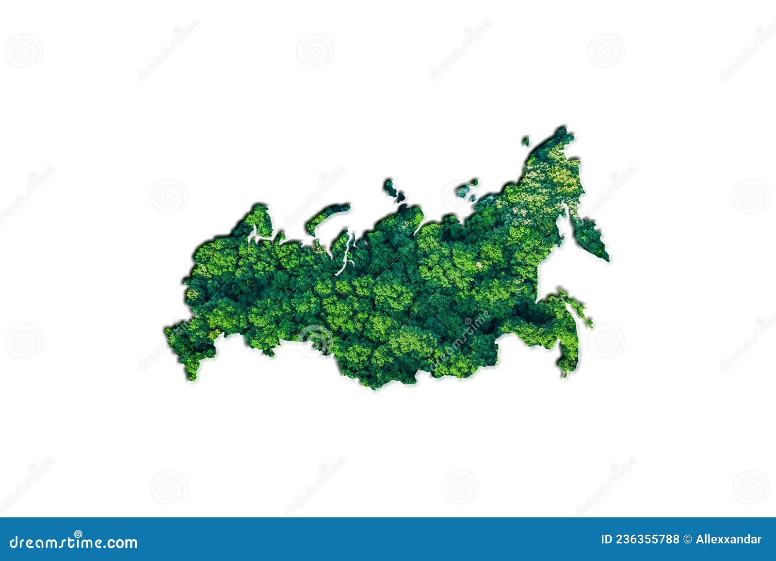 Green Forest Map of Russia stock photo. Image of region - 236355788