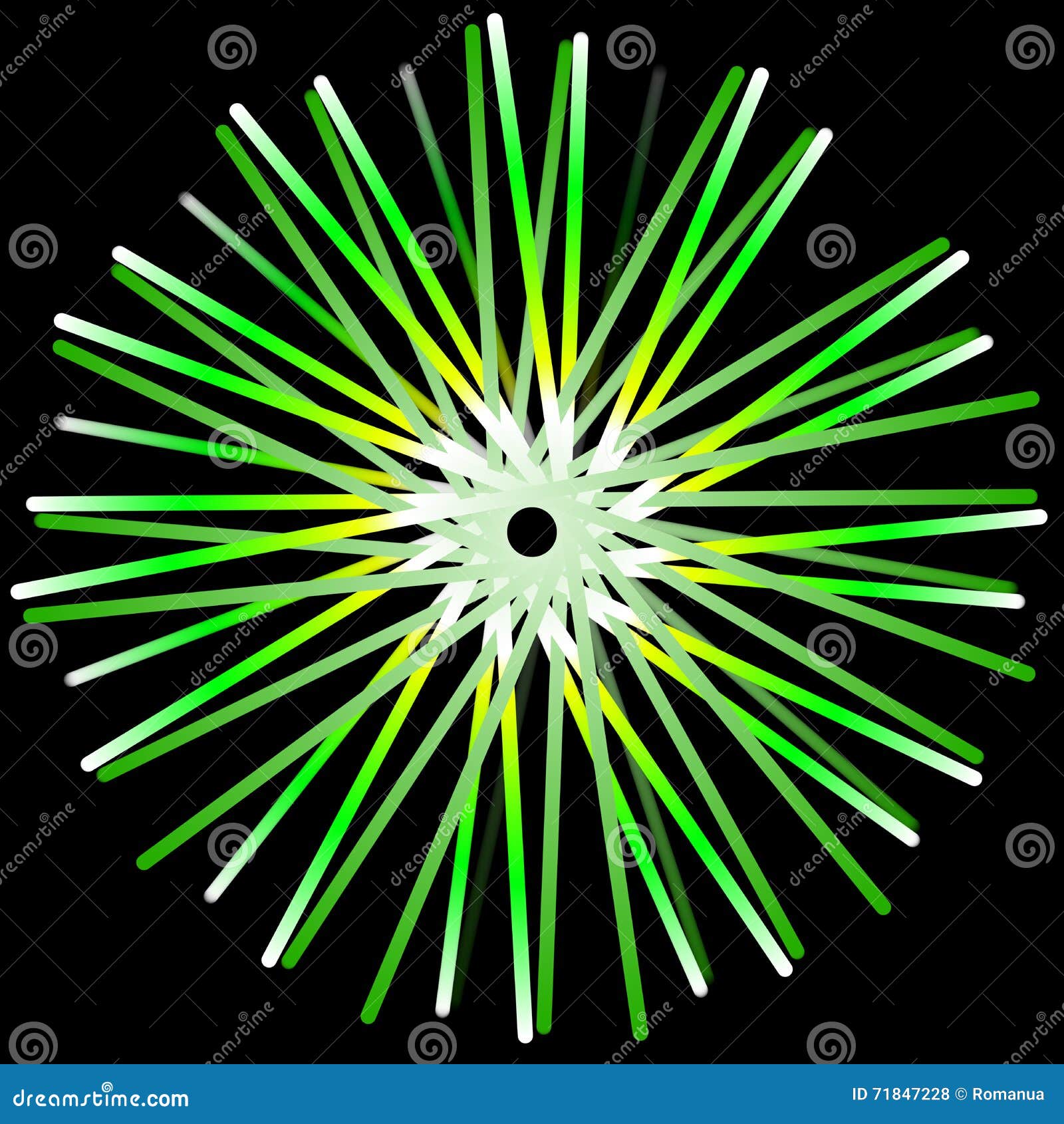 Green Form and Black Background Stock Illustration - Illustration of ...