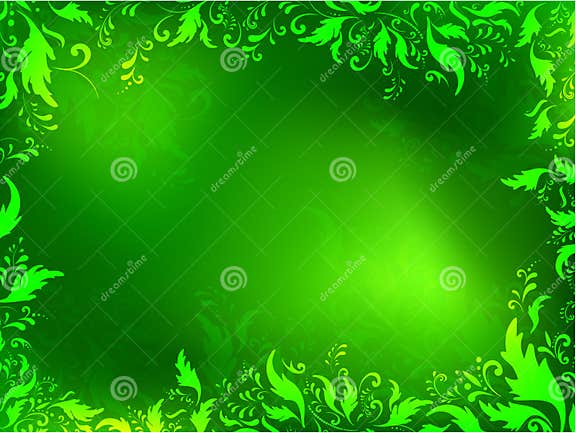 Green frame stock vector. Illustration of border, eps10 - 15296601