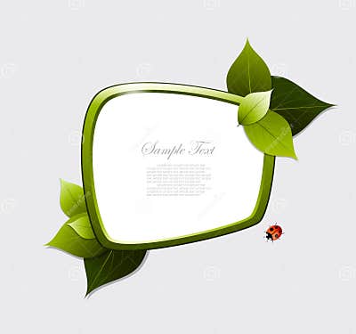 Green frame background stock vector. Illustration of plant - 21462463