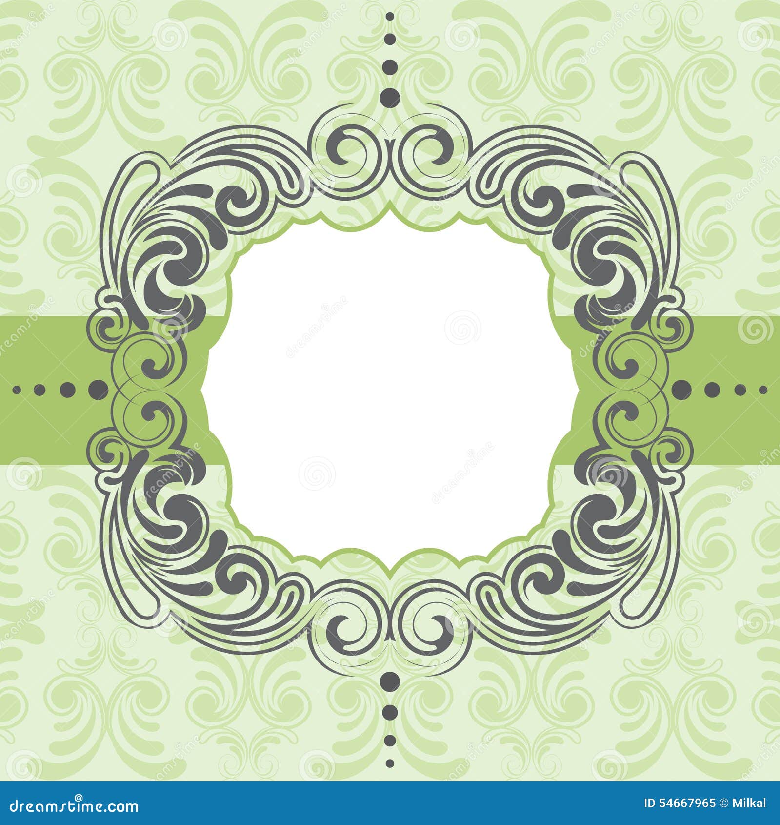 Green frame design stock vector. Illustration of 1980 - 54667965