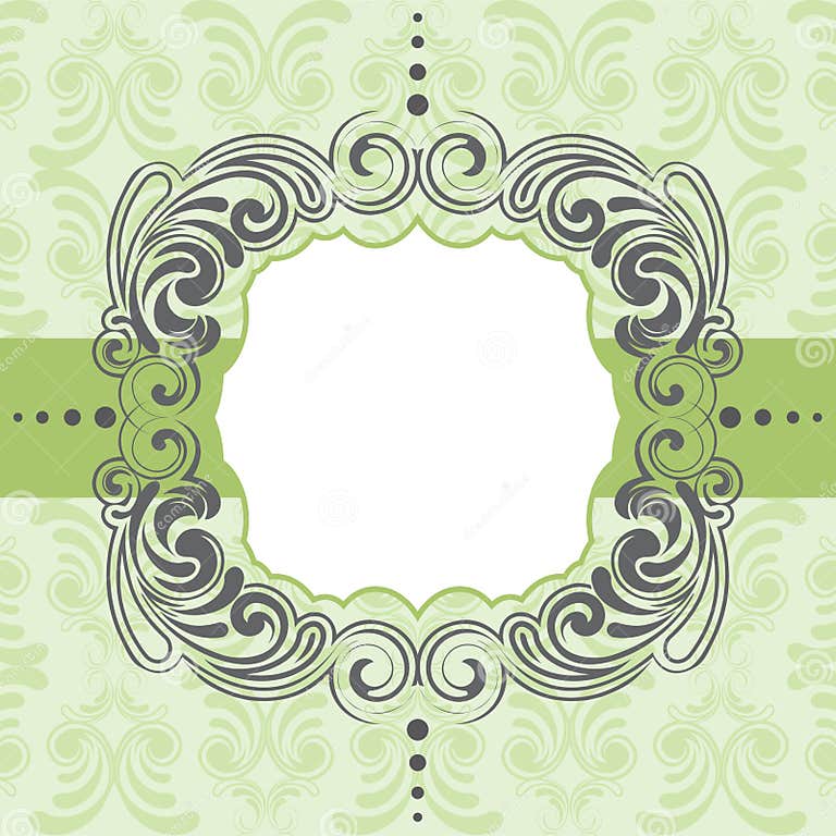 Green frame design stock vector. Illustration of 1980 - 54667965