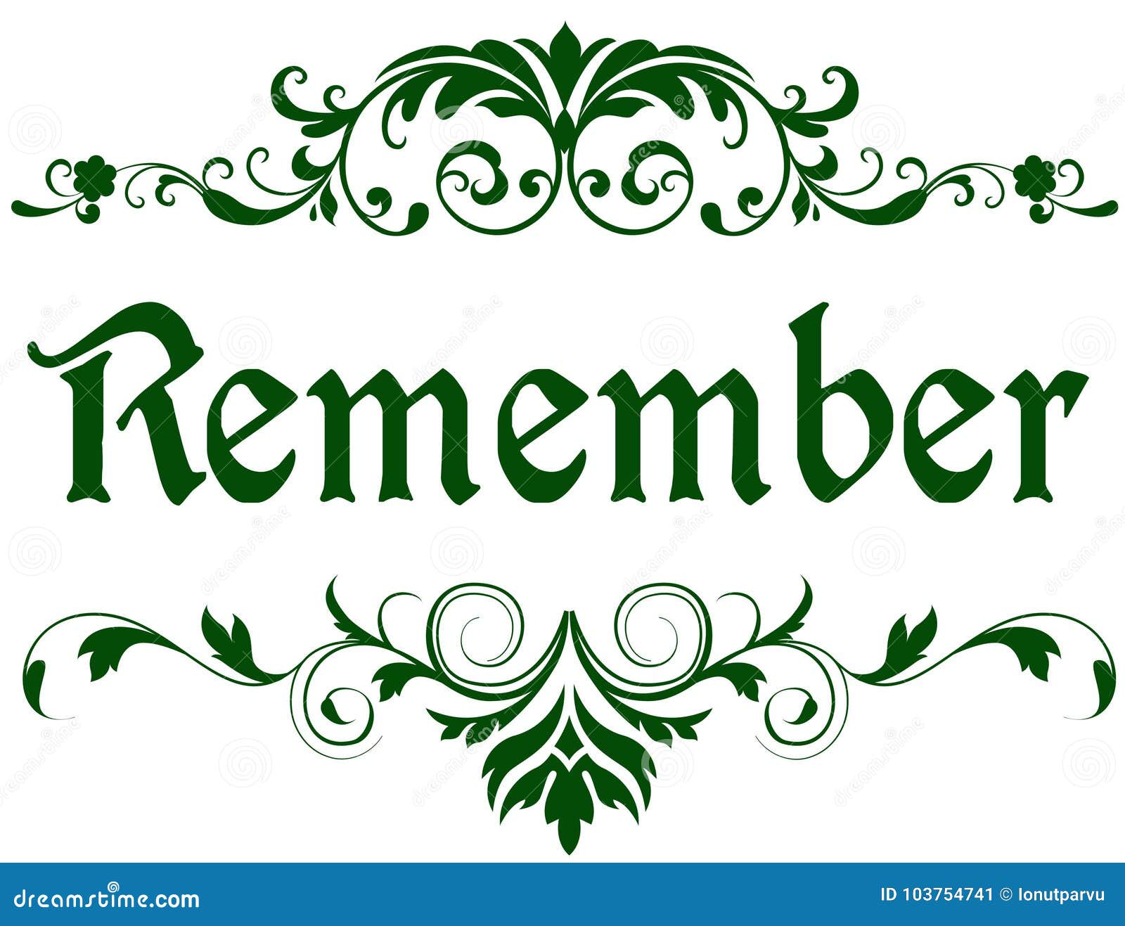 Green Frame with REMEMBER Text. Stock Illustration - Illustration of ... Green Frame with REMEMBER Text. Stock Illustration - Illustration of ...