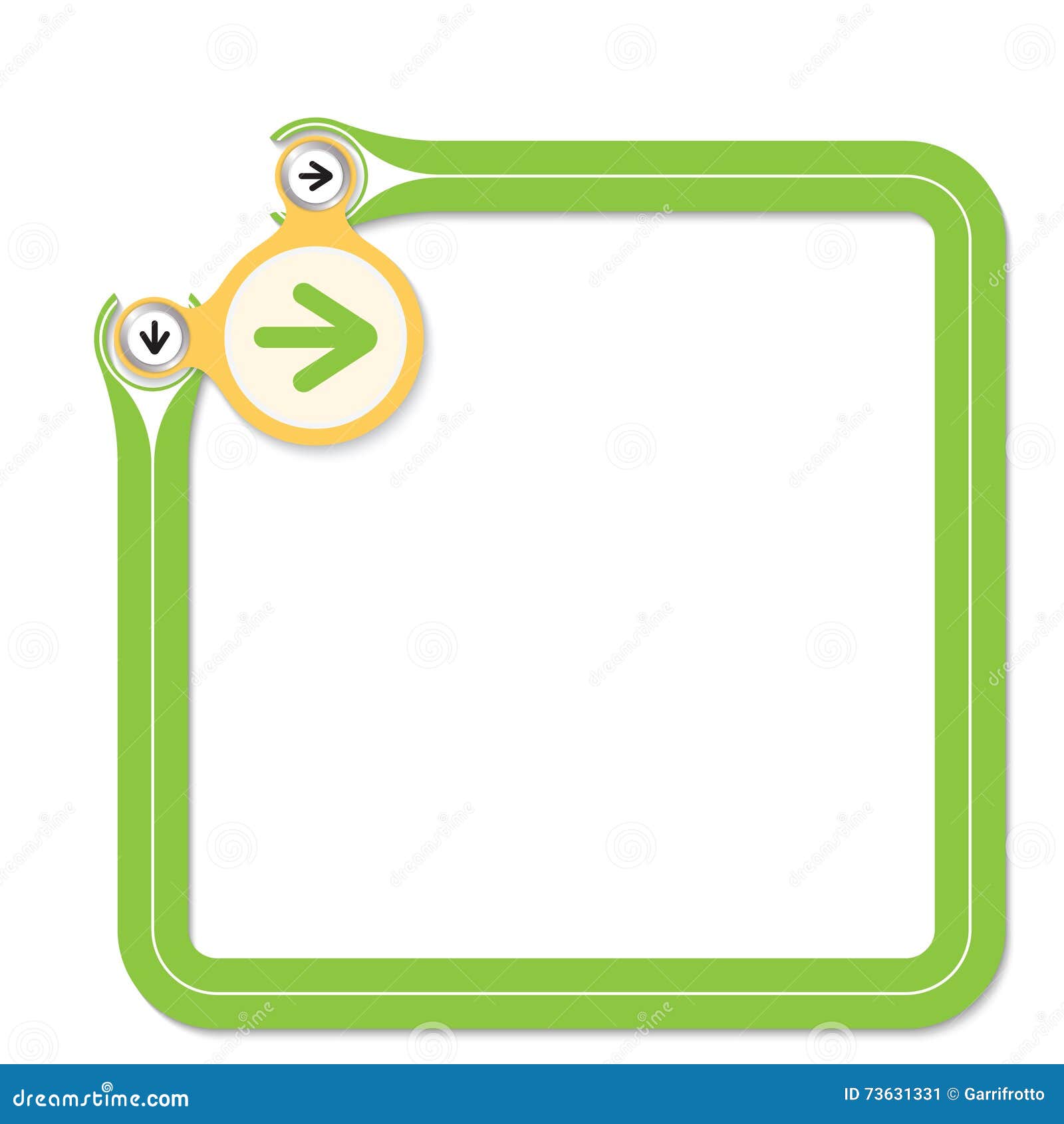 Green frame stock illustration. Illustration of message - 73631331