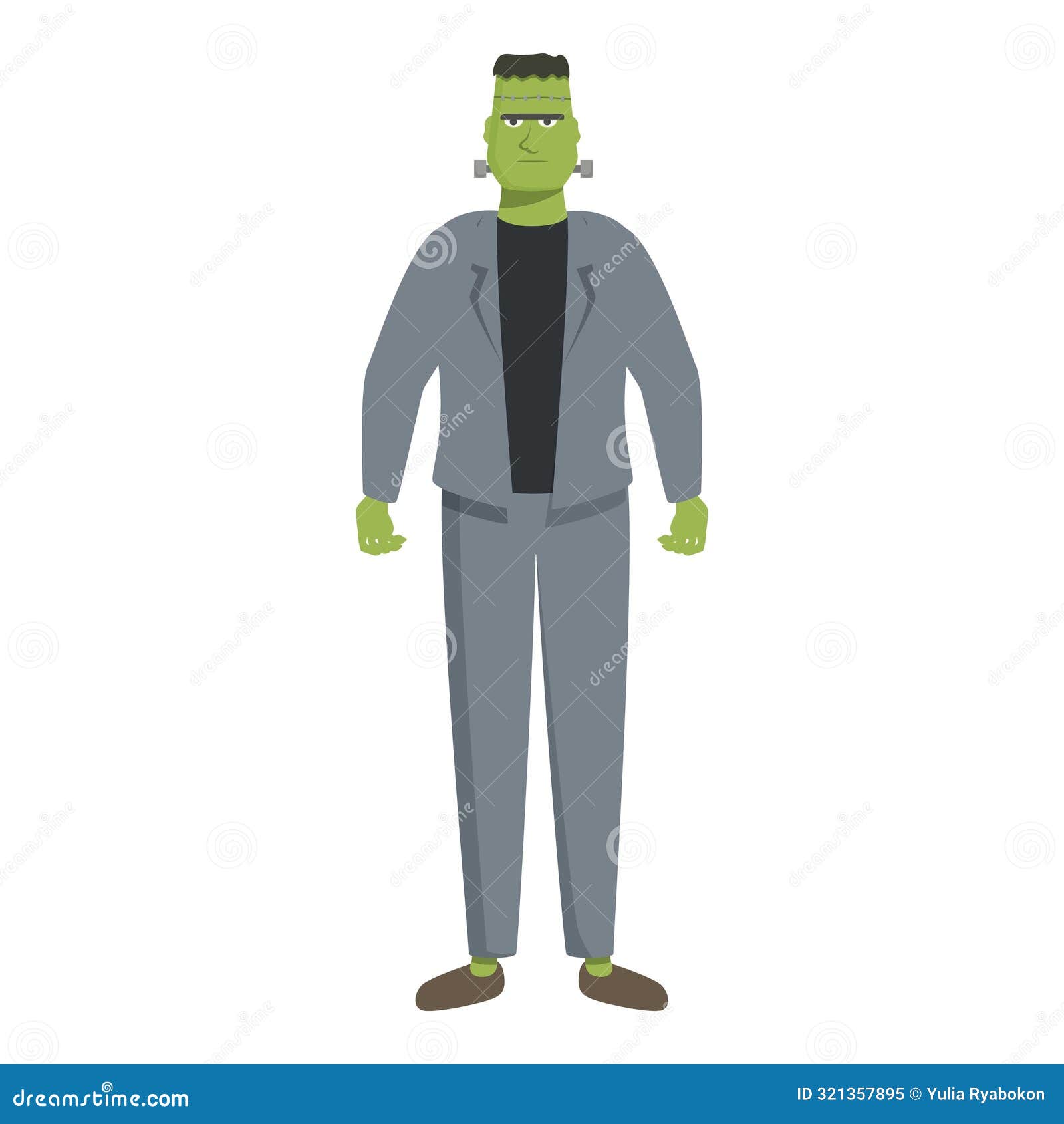 Green Frankenstein Monster Wearing a Suit Standing Up Character Design ... Green Frankenstein Monster Wearing a Suit Standing Up Character Design ...