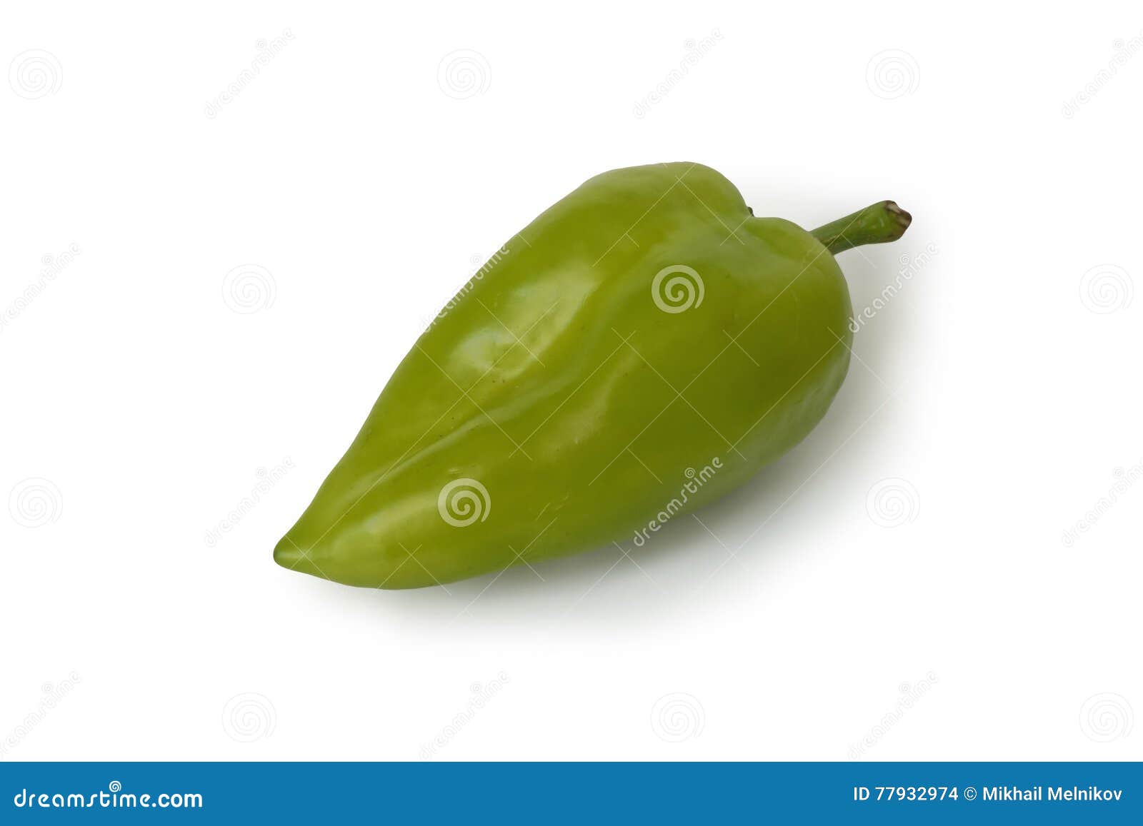 Green Fresh Bell Paper. Clipping Path. Stock Photo - Image of paprika ...