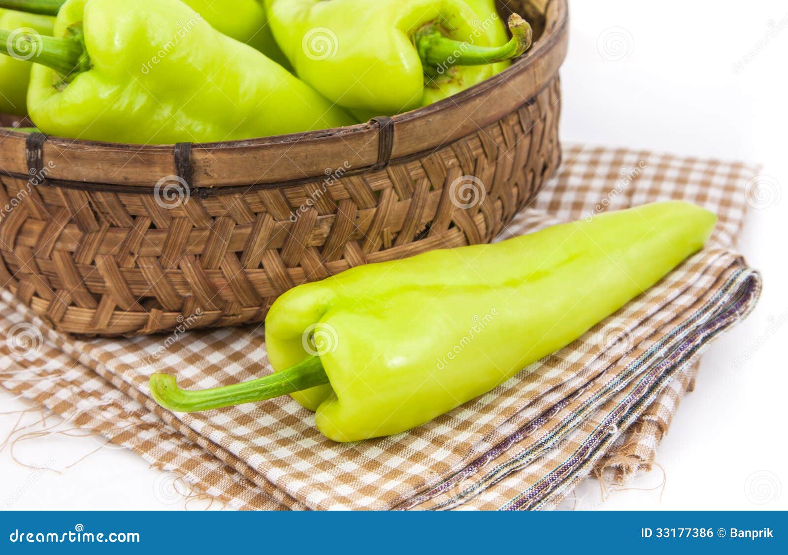 Green Fresh Capsicum Vegetable in Basket Stock Photo - Image of shiny ...