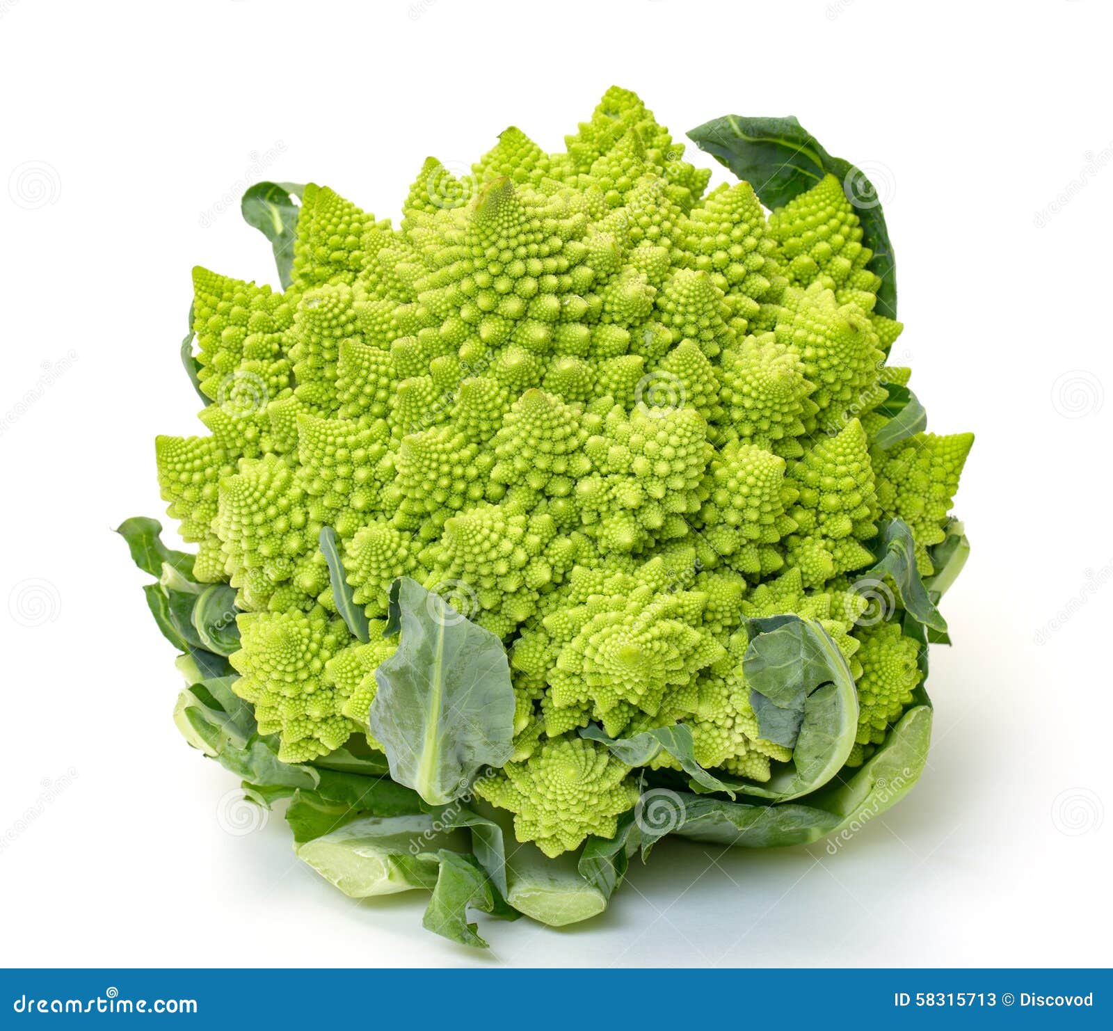 Green Fresh Romanesque Cauliflower Stock Image - Image of pattern ...
