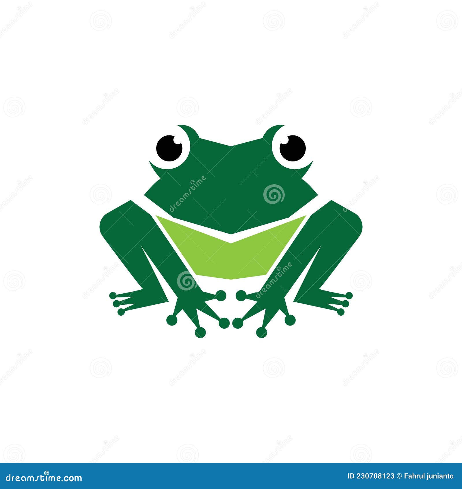 Green Frog Icon and Symbol Vector Illustration Stock Vector ...