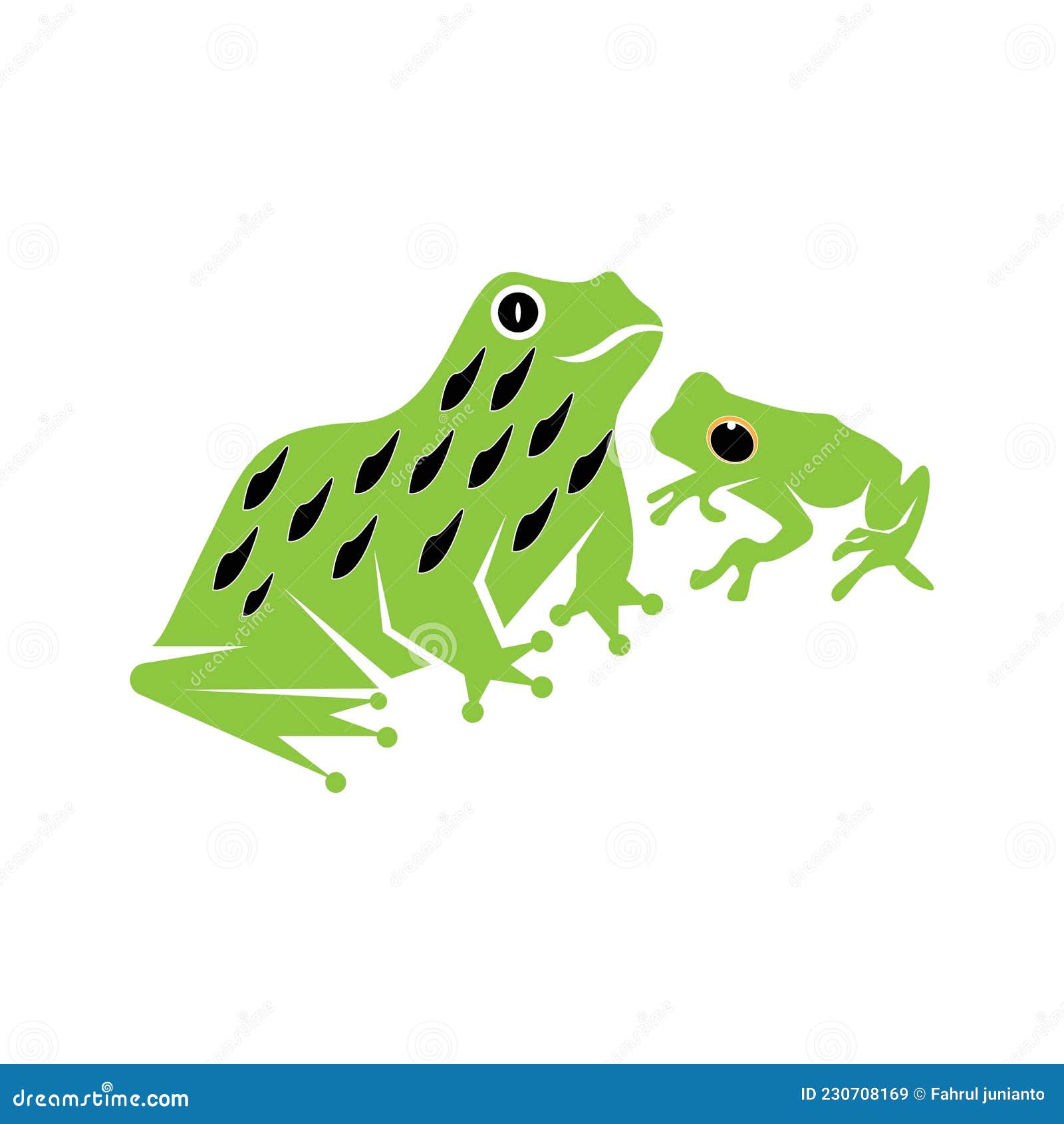 Green Frog Icon and Symbol Vector Illustration Stock Vector ...