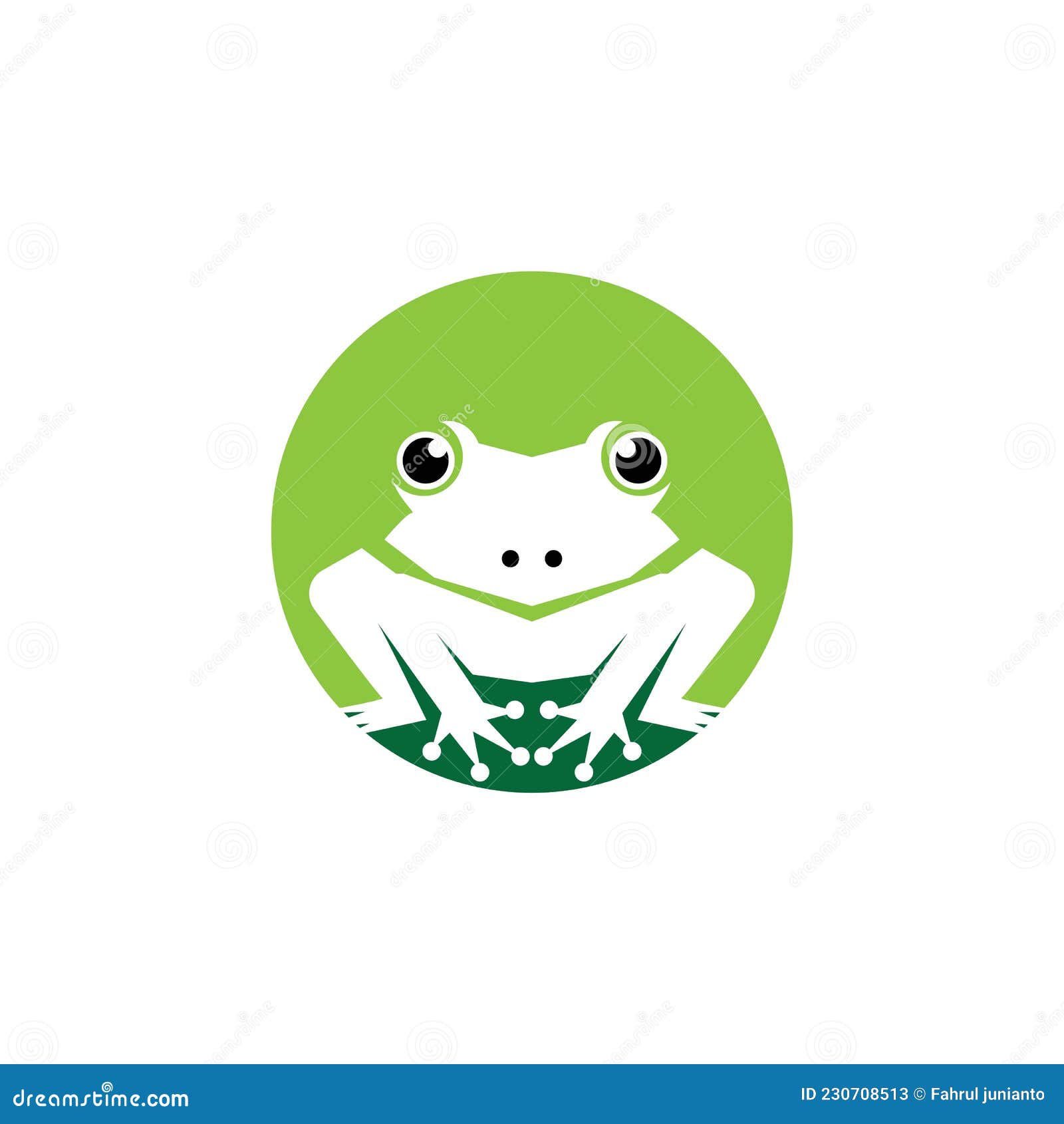 Green Frog Icon and Symbol Vector Illustration Stock Vector ...