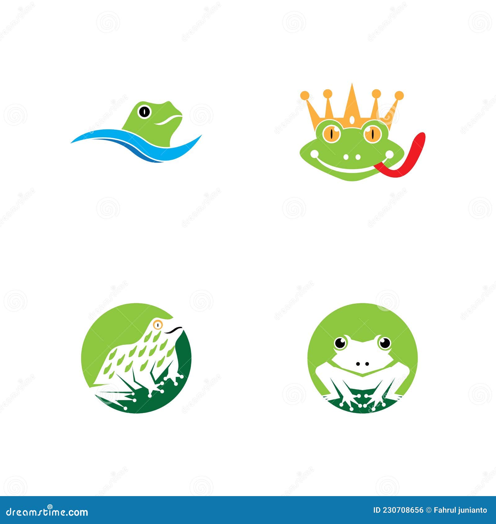 Green Frog Icon and Symbol Vector Illustration Stock Vector ...