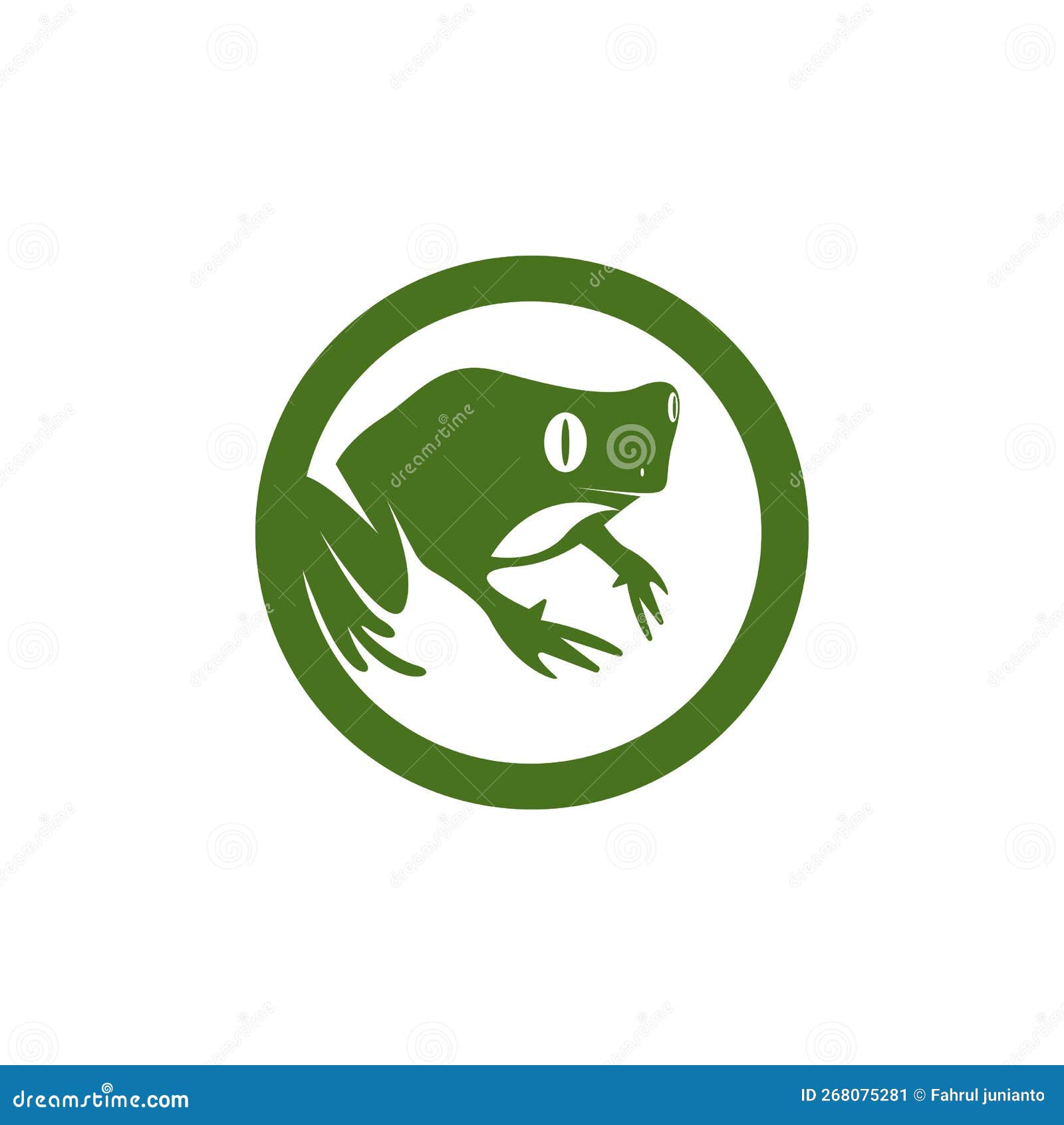 Green Frog Icon and Symbol Vector Illustration Stock Illustration ...