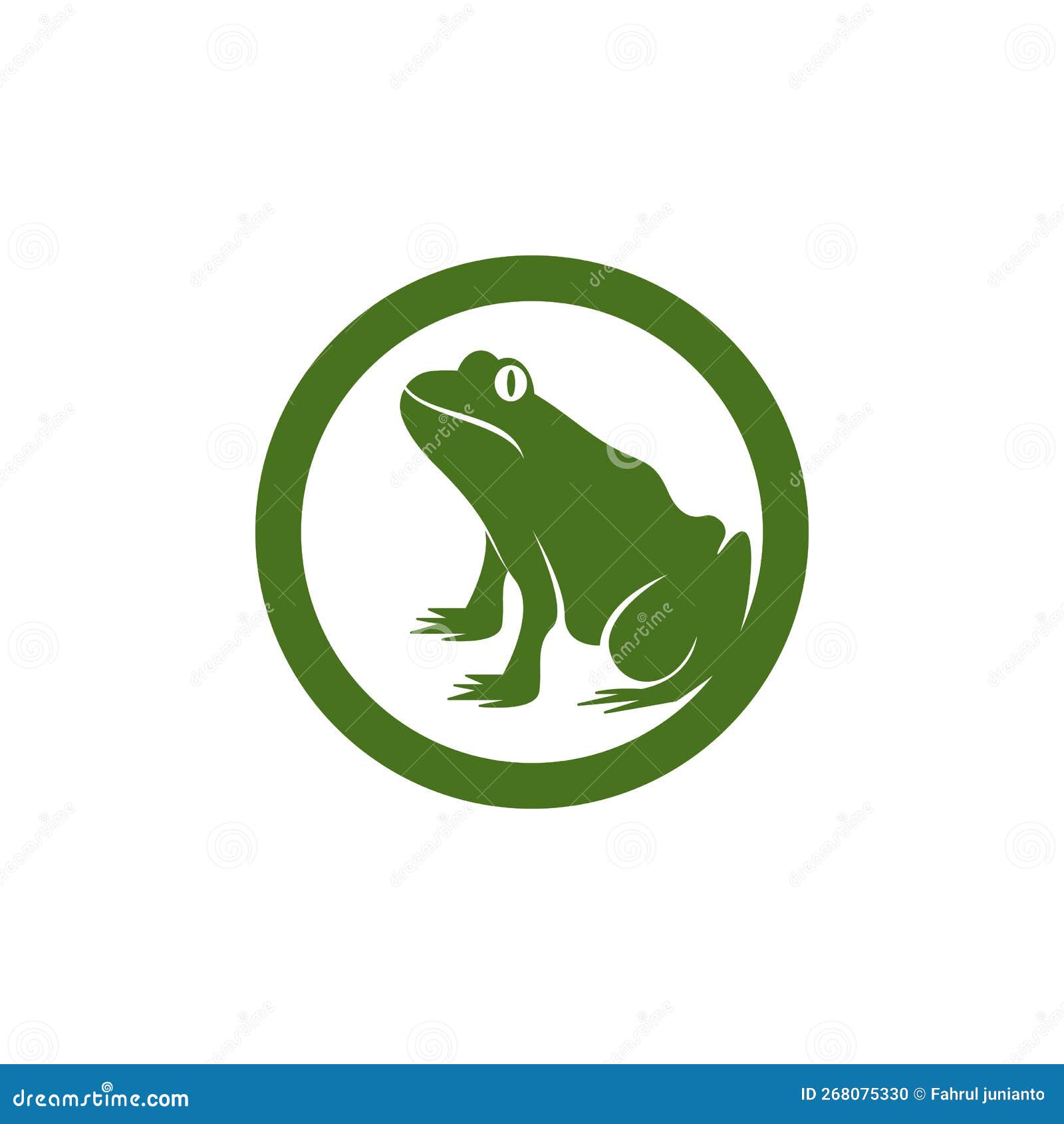 Green Frog Icon and Symbol Vector Illustration Stock Illustration ...