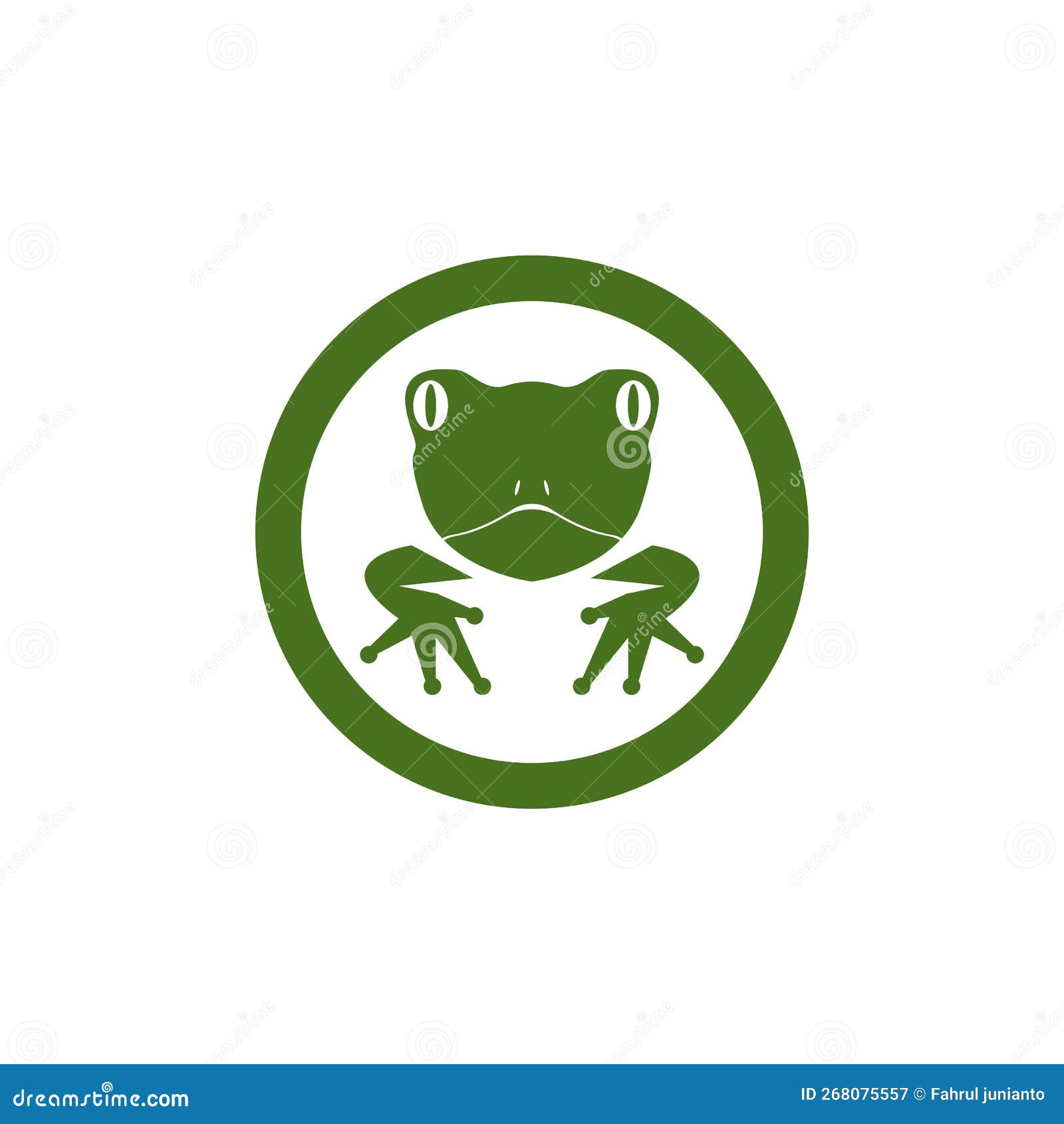 Green Frog Icon and Symbol Vector Illustration Stock Illustration ...
