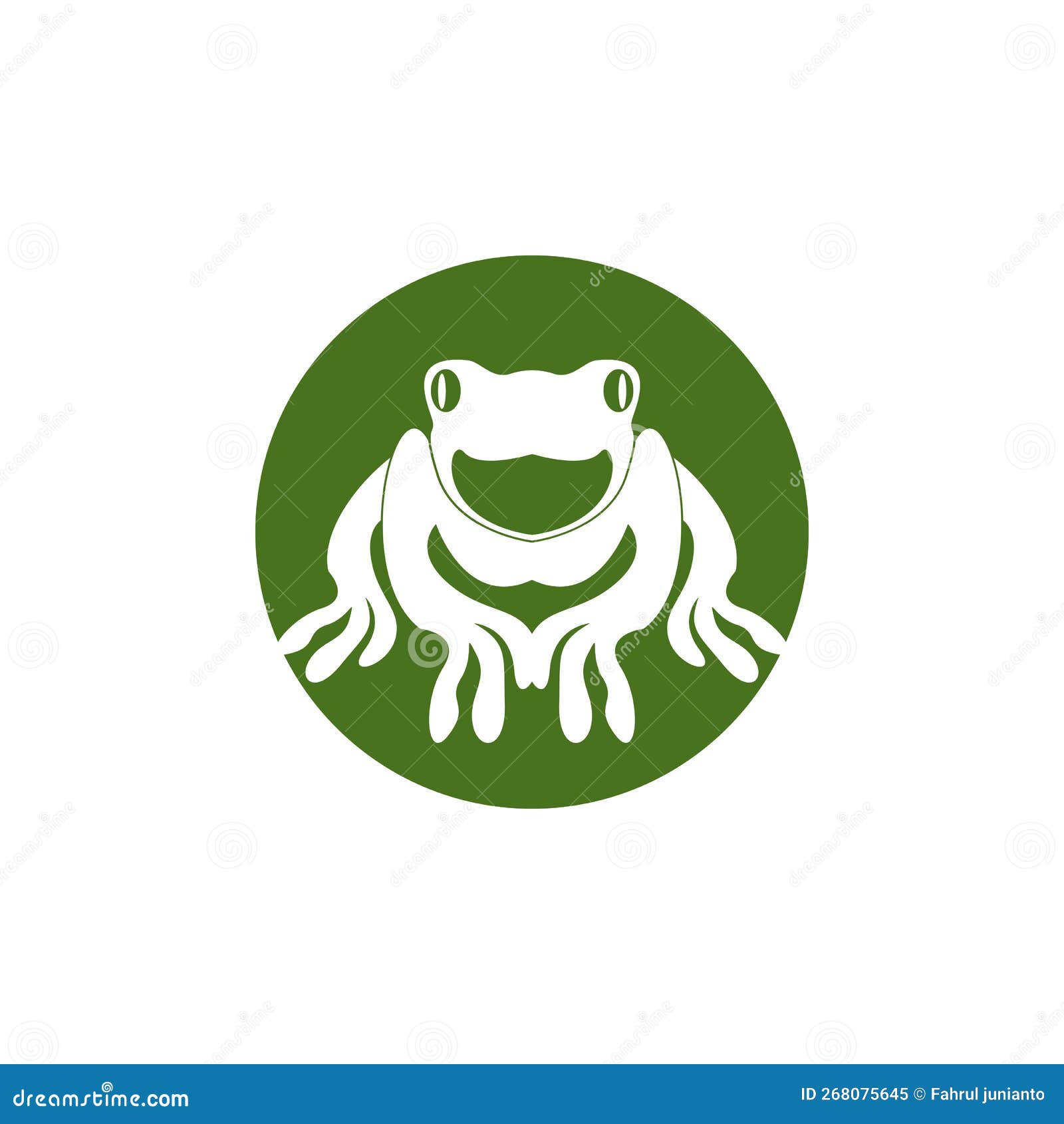 Green Frog Icon and Symbol Vector Illustration Stock Illustration ...