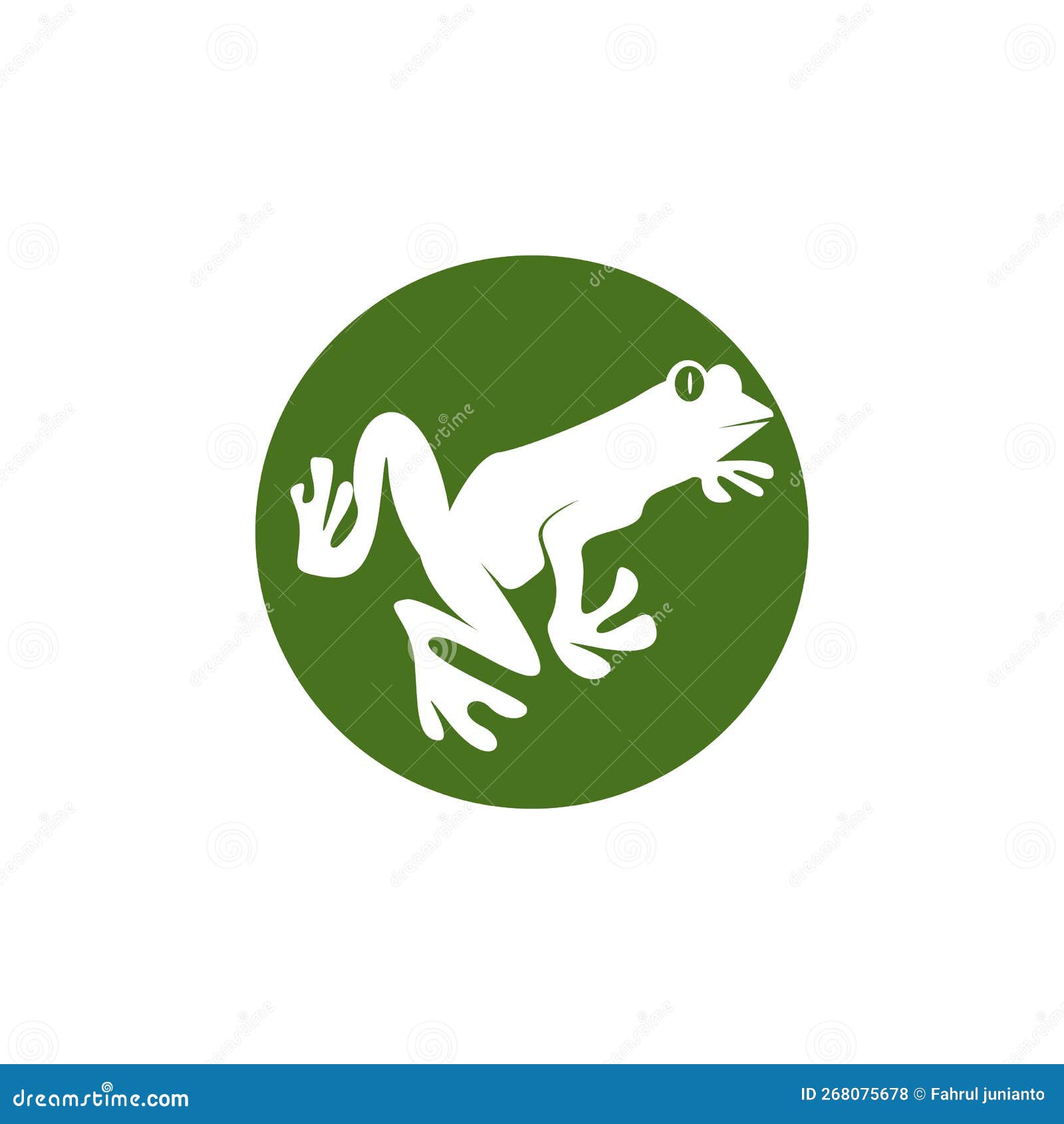 Green Frog Icon and Symbol Vector Illustration Stock Illustration ...
