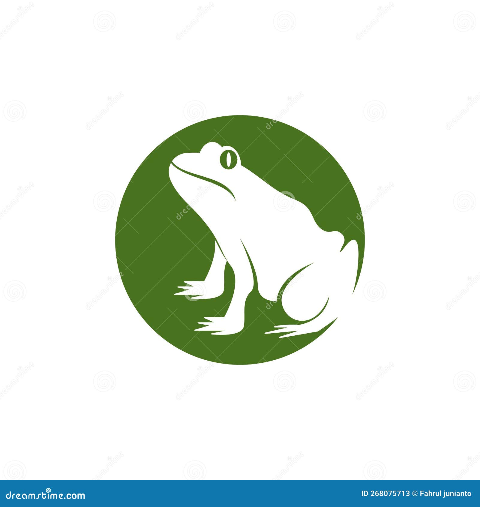 Green Frog Icon and Symbol Vector Illustration Stock Illustration ...