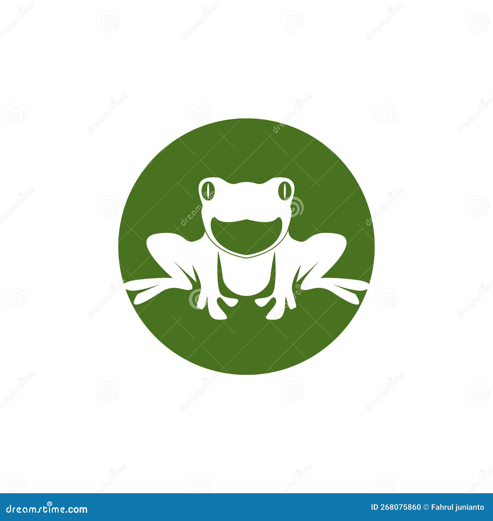 Green Frog Icon and Symbol Vector Illustration Stock Illustration ...