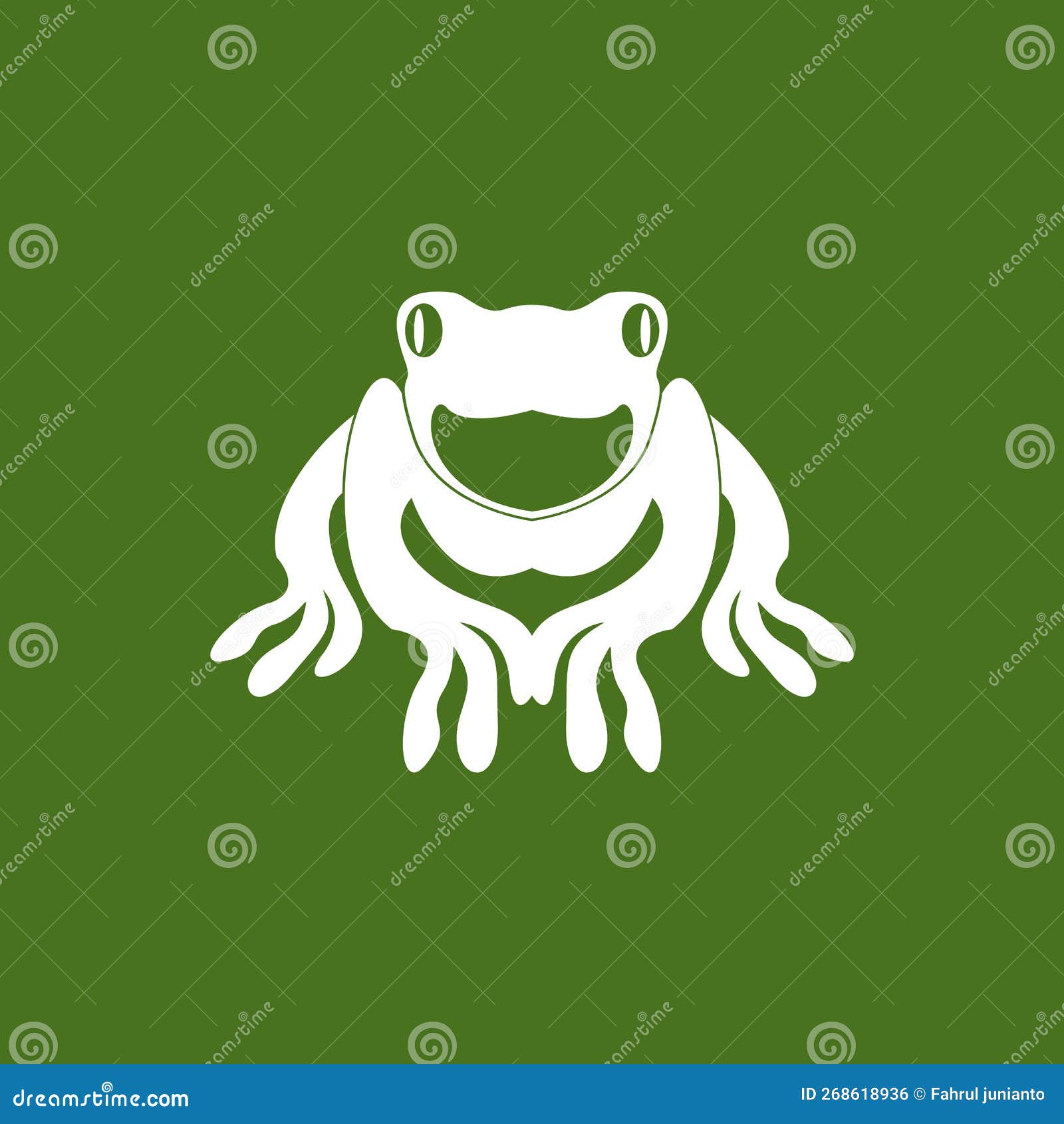 Green Frog Icon and Symbol Vector Illustration Stock Illustration ...