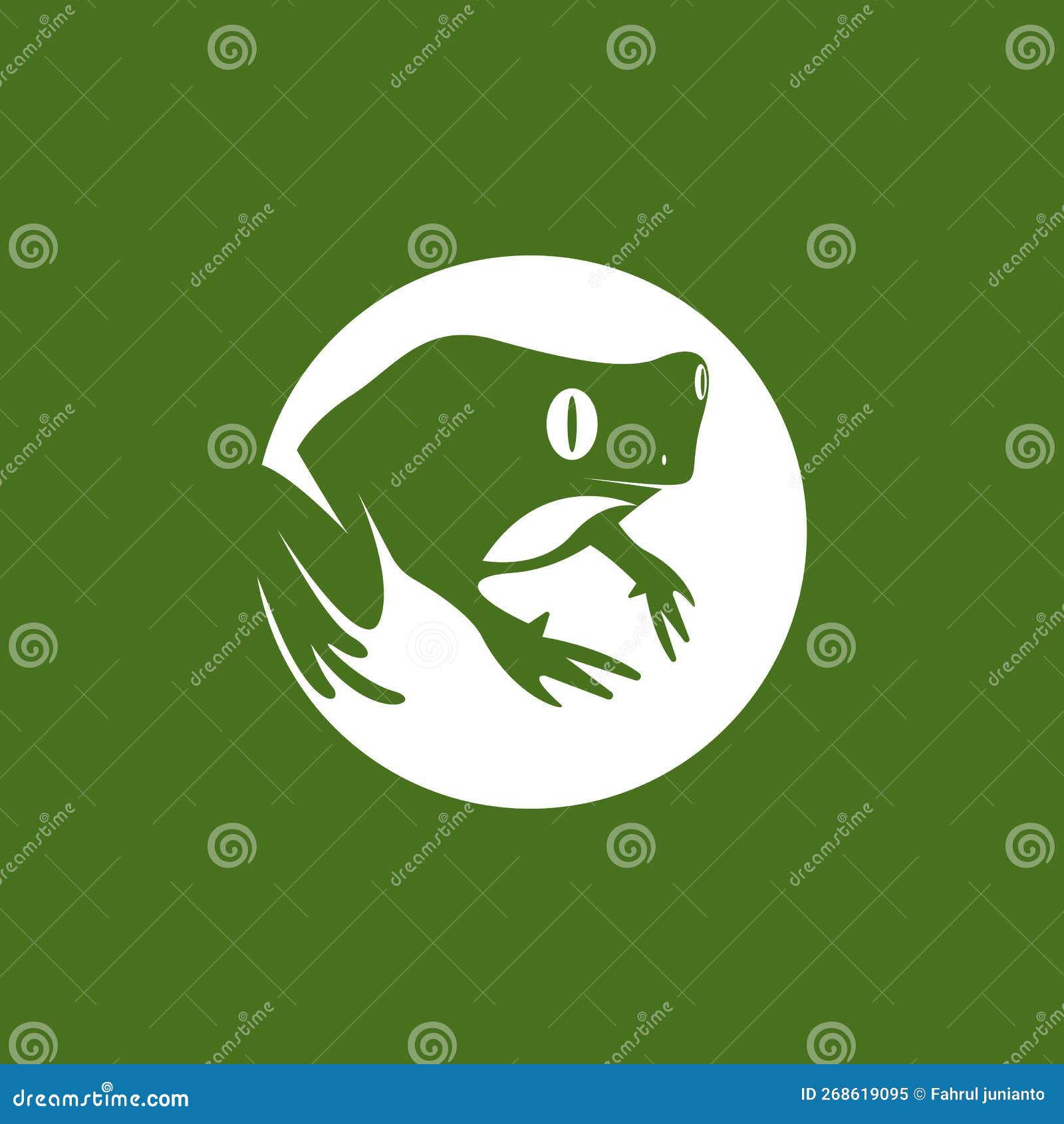 Green Frog Icon and Symbol Vector Illustration Stock Illustration ...