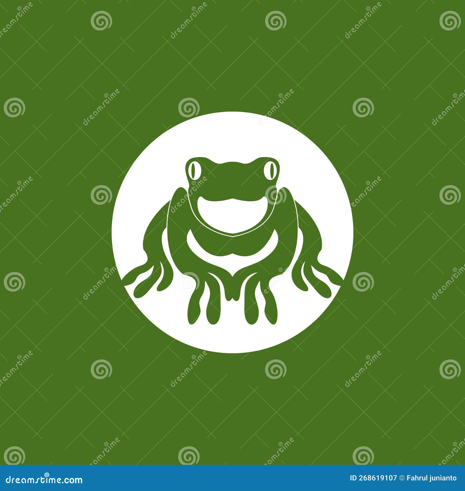 Green Frog Icon and Symbol Vector Illustration Stock Illustration ...