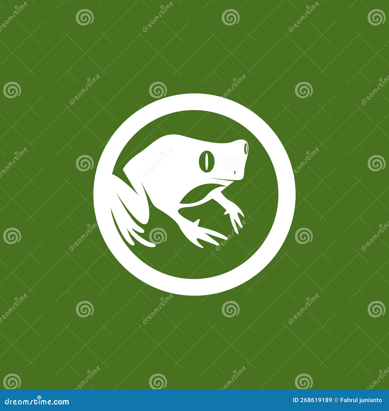 Green Frog Icon and Symbol Vector Illustration Stock Illustration ...