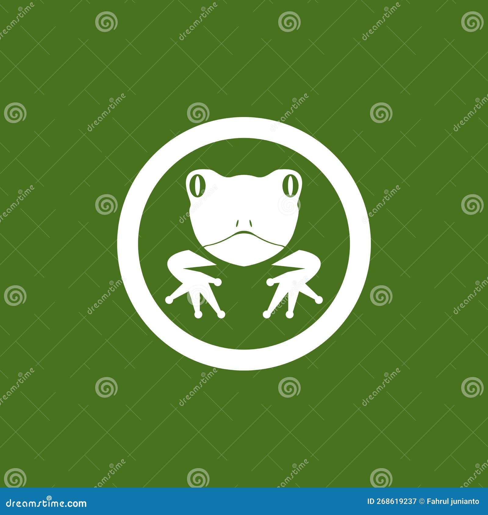 Green Frog Icon and Symbol Vector Illustration Stock Illustration ...