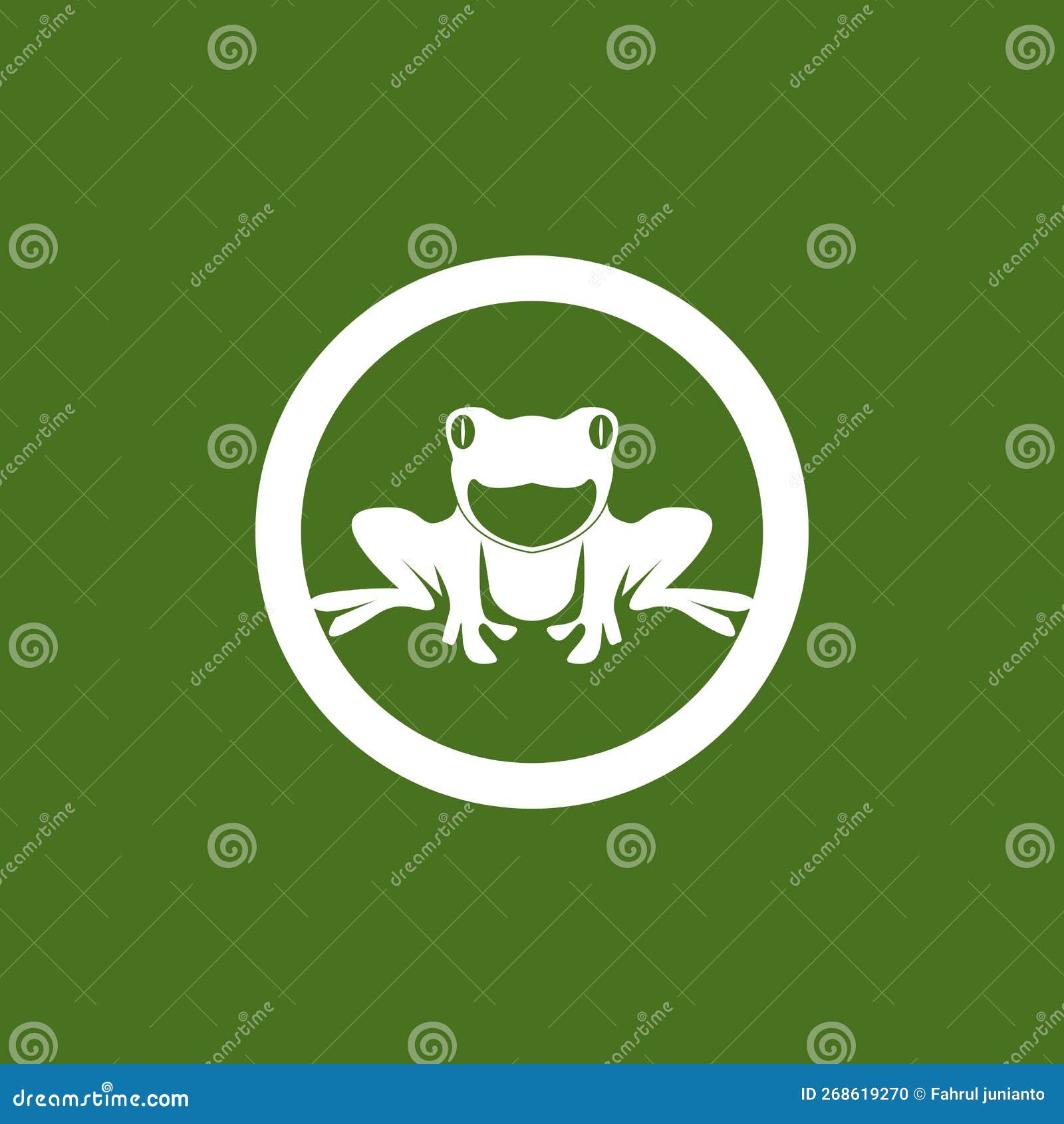 Green Frog Icon and Symbol Vector Illustration Stock Illustration ...