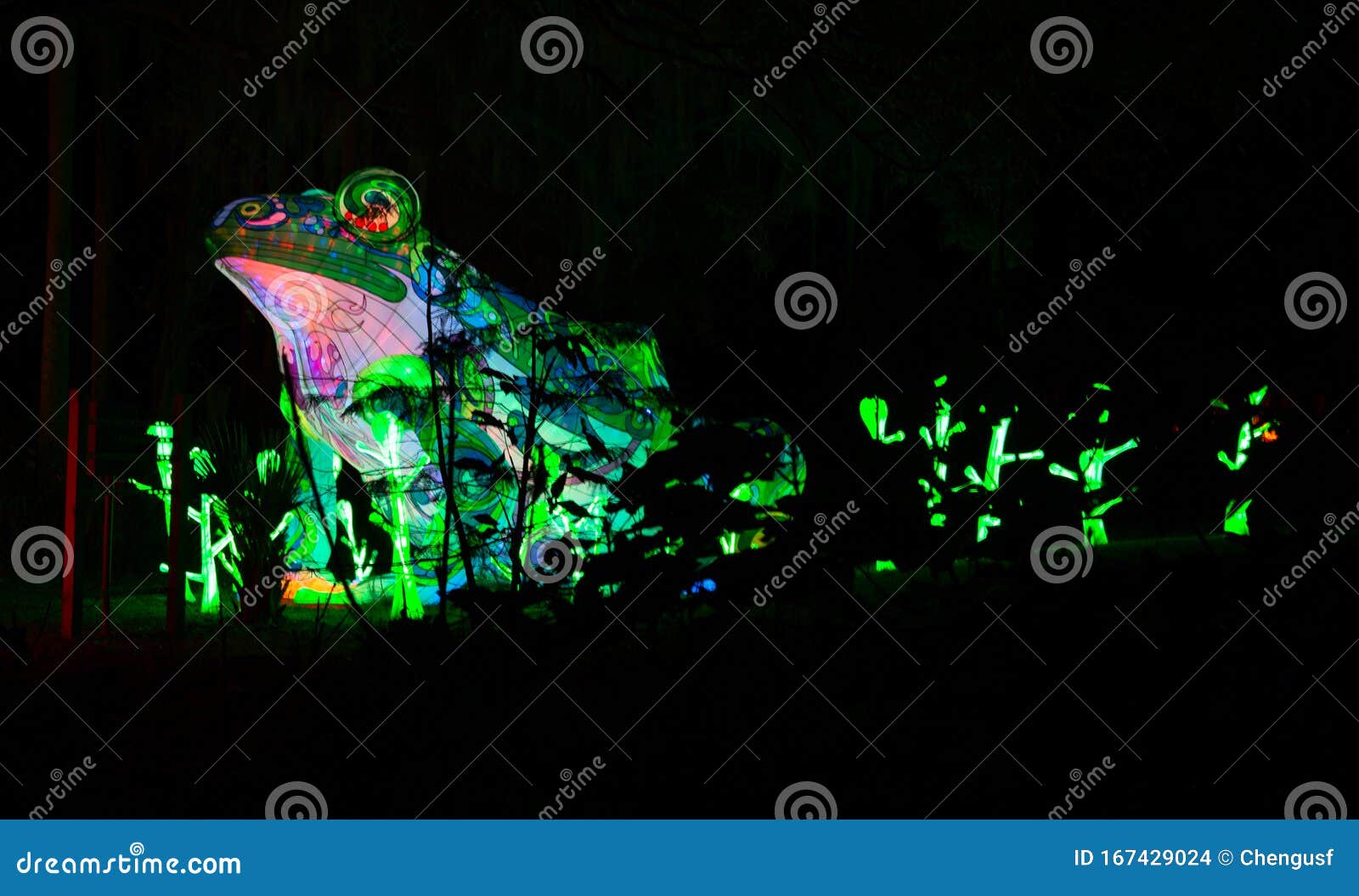 Frog lantern editorial stock image. Image of asian, evening - 167429024