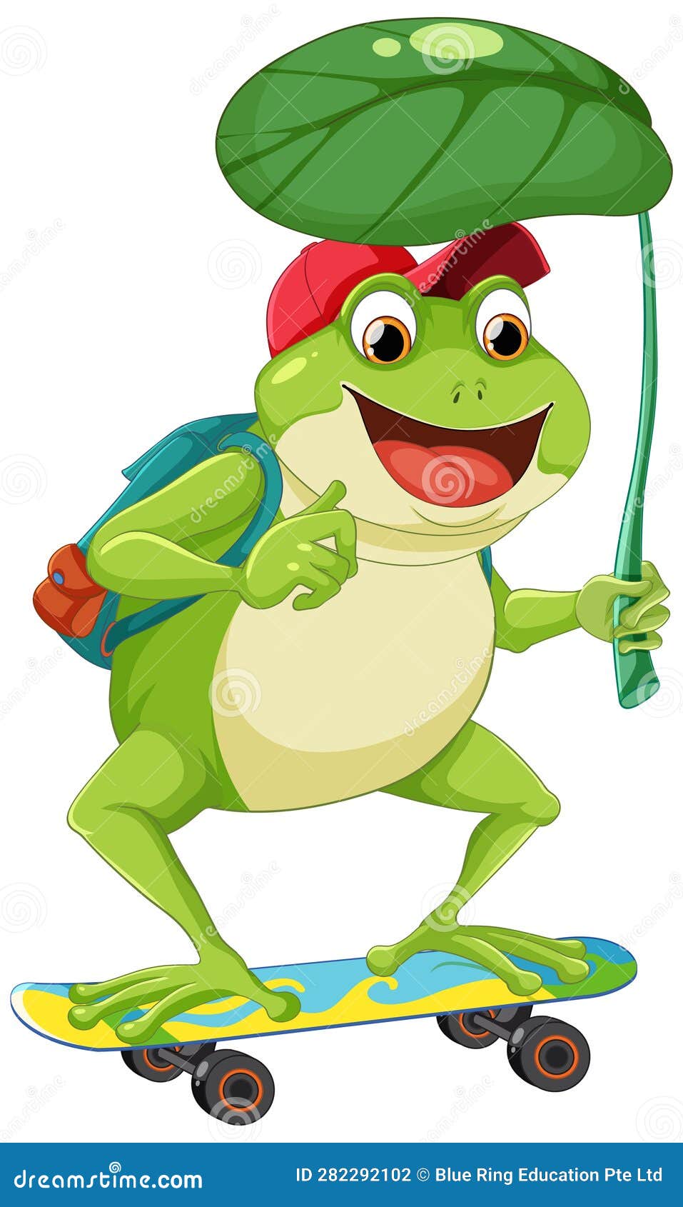 Cartoon Frogs in the Forest Stock Vector - Illustration of forest ...