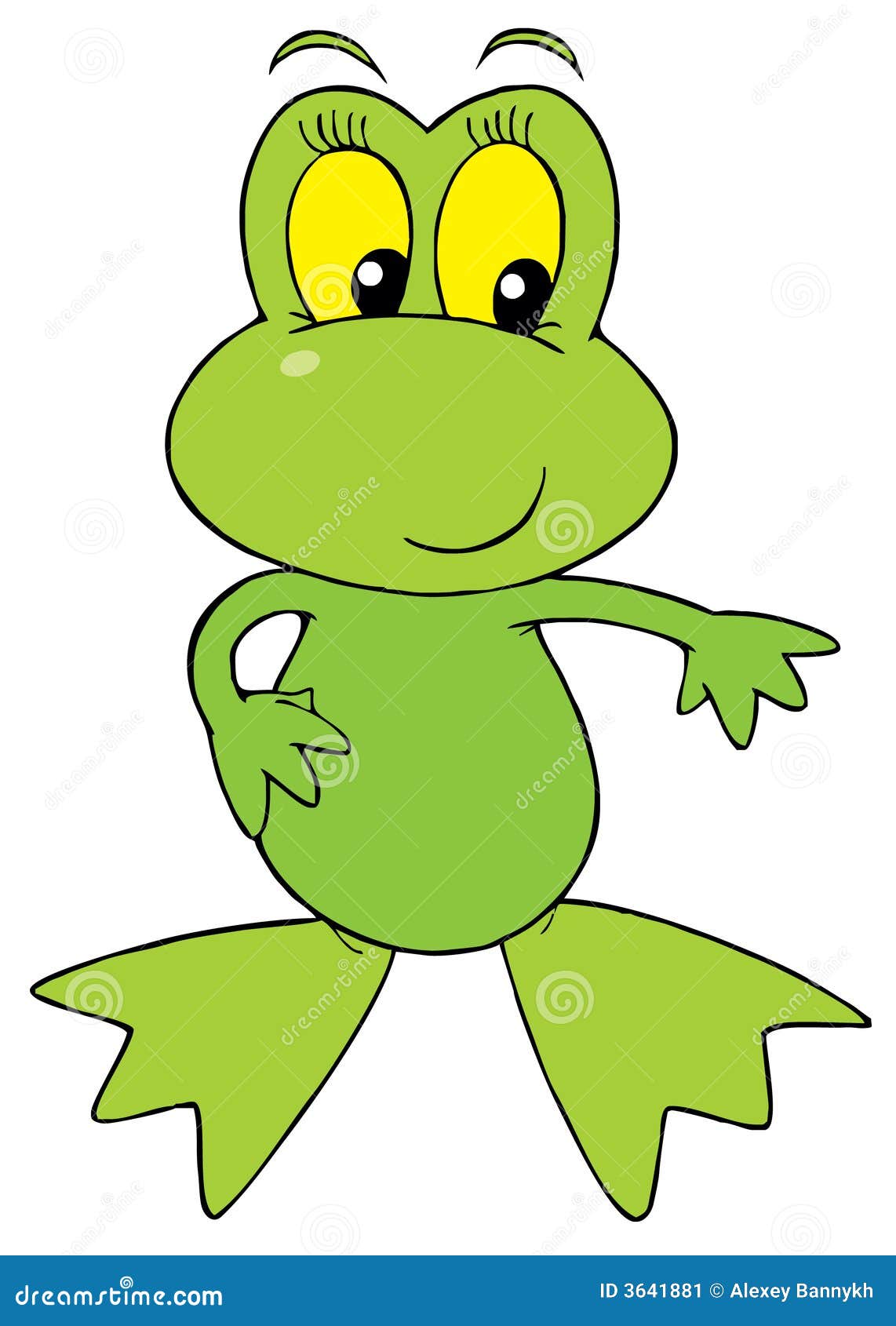Green Frog (vector Clip-art) Stock Vector - Illustration of childhood ...