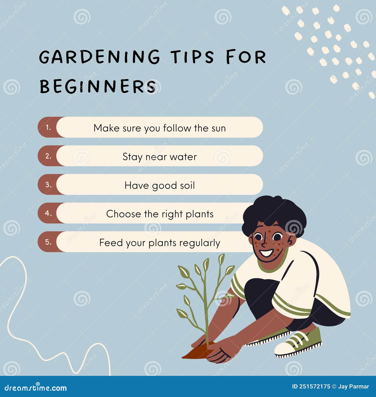 Gardening For Beginners, How To Plant, For Children, Girl Is Planting ...