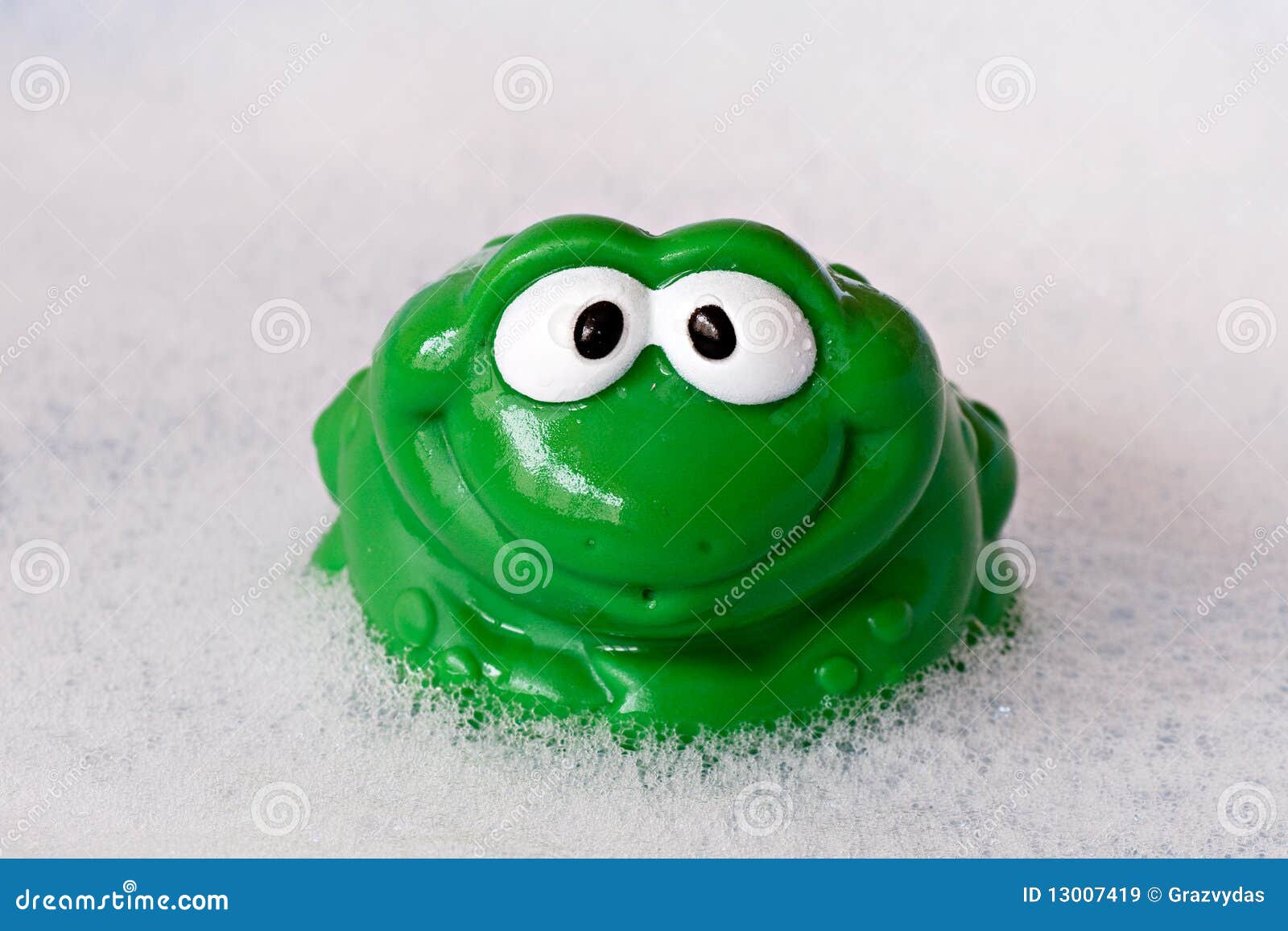 Green funny frog stock image. Image of bathing, float - 13007419