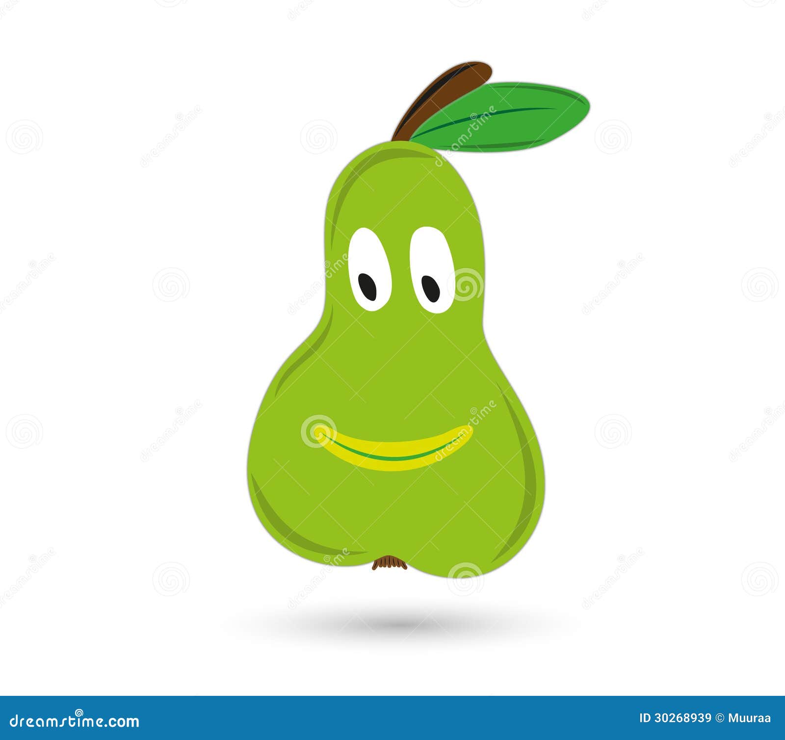 Pear stock illustration. Illustration of face, natural - 30268939