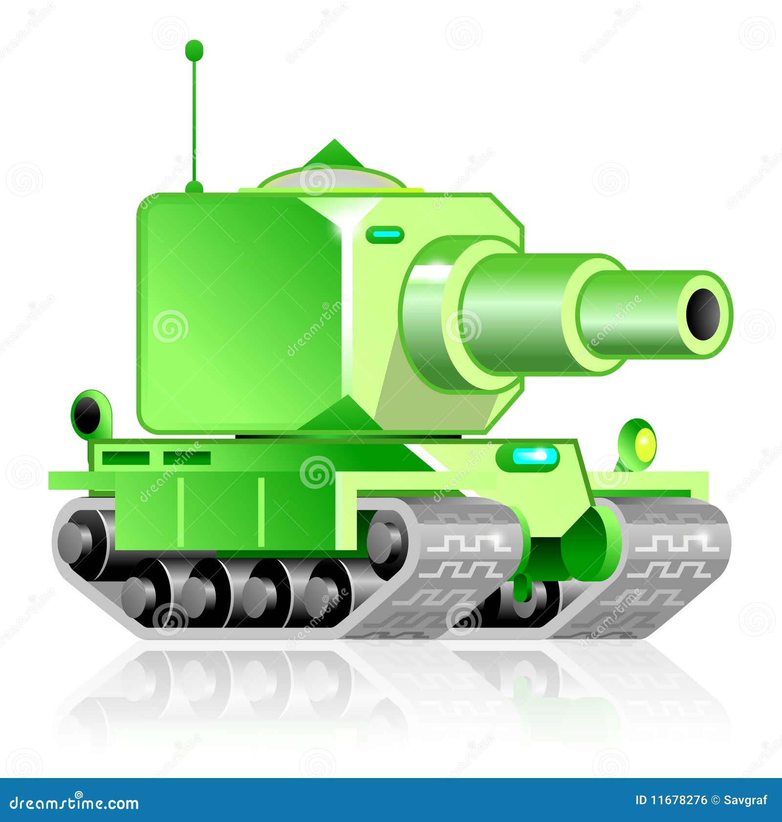 Green funny tank stock illustration. Illustration of military - 11678276