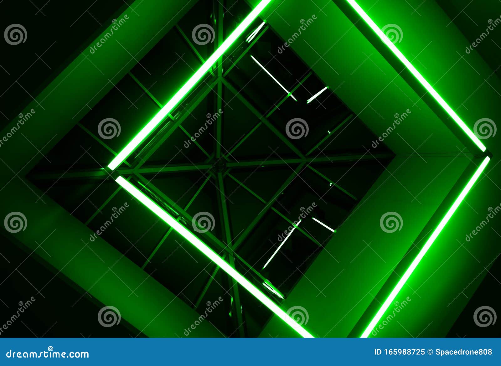Green Futuristic Led Framework Texture Background Stock Illustration ...