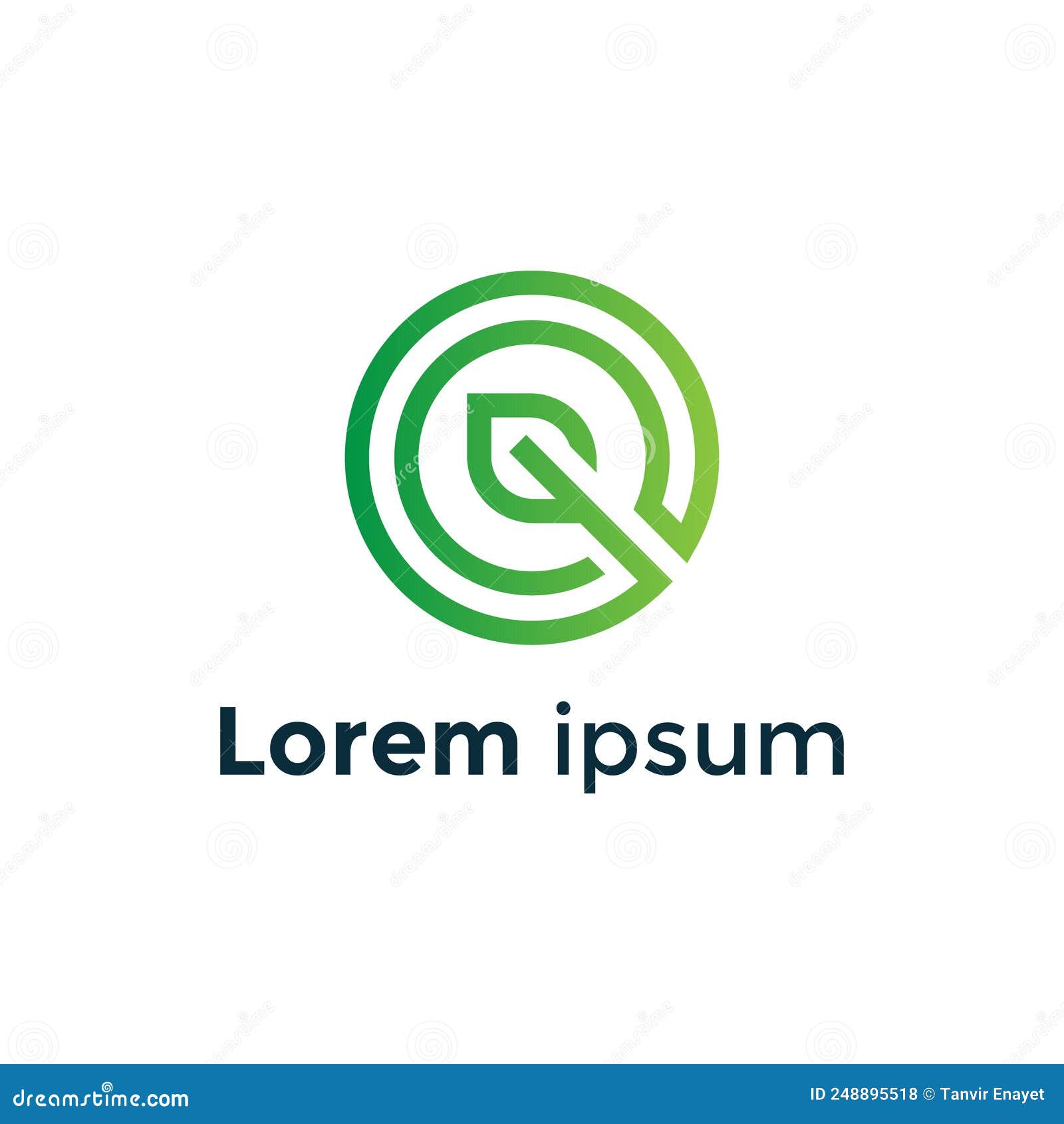 Green G Letter Creative Logo Design Vector Template Stock Vector ...